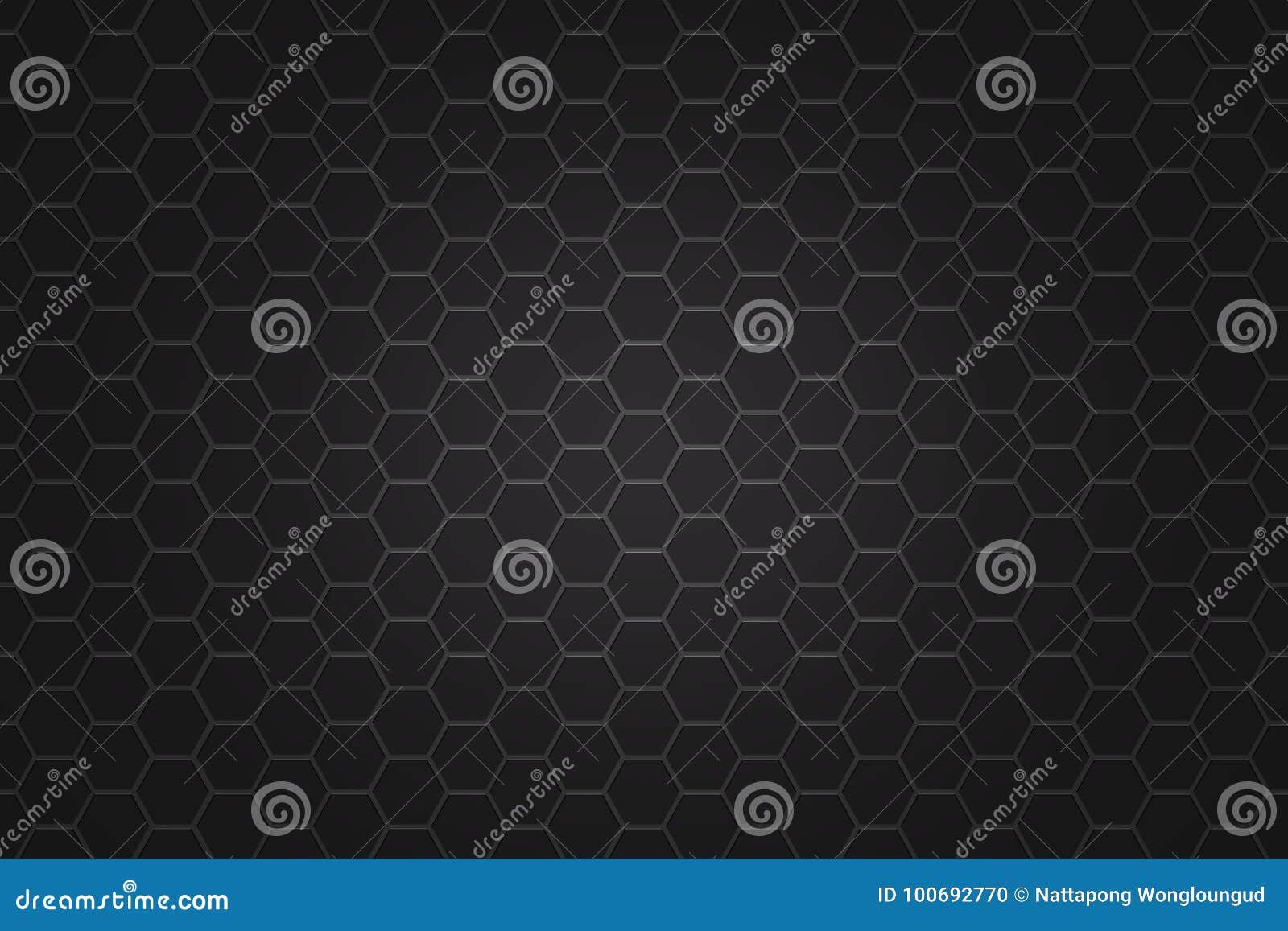 Abstract Black Hexagon Background. Stock Illustration - Illustration of ...