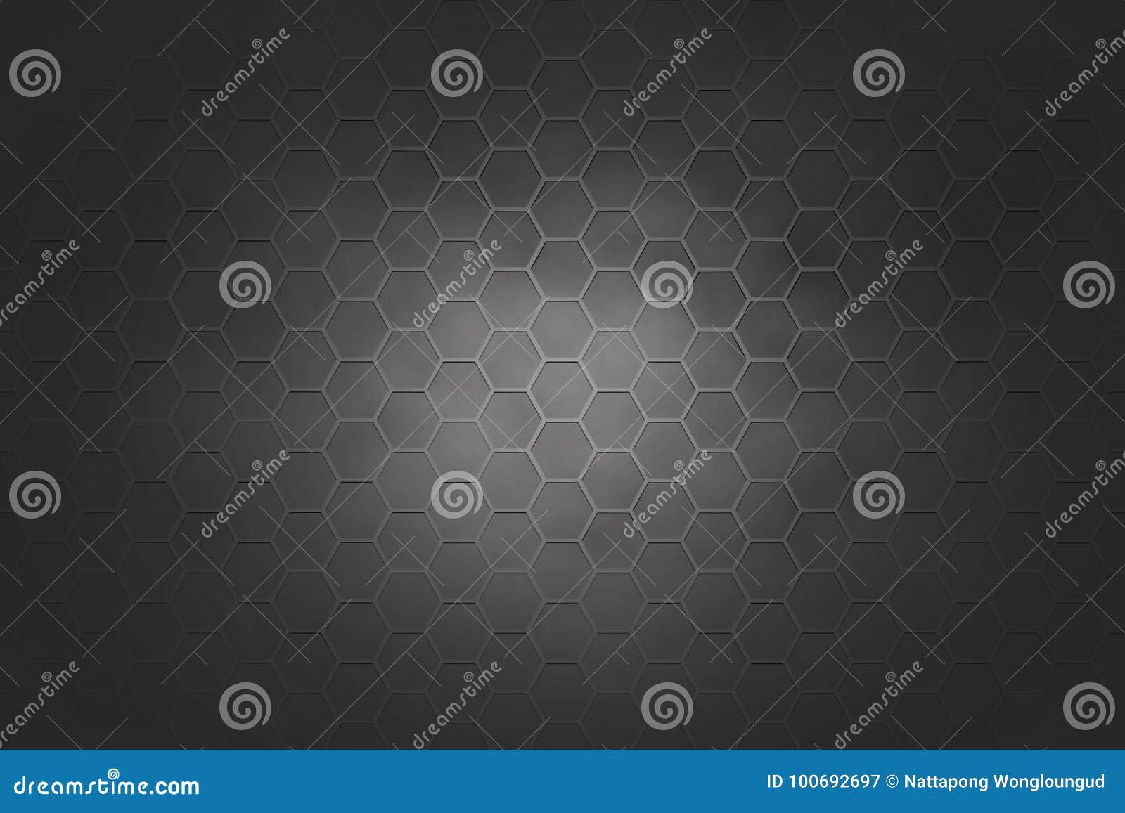 Abstract Black Hexagon Shape Background. Stock Illustration ...