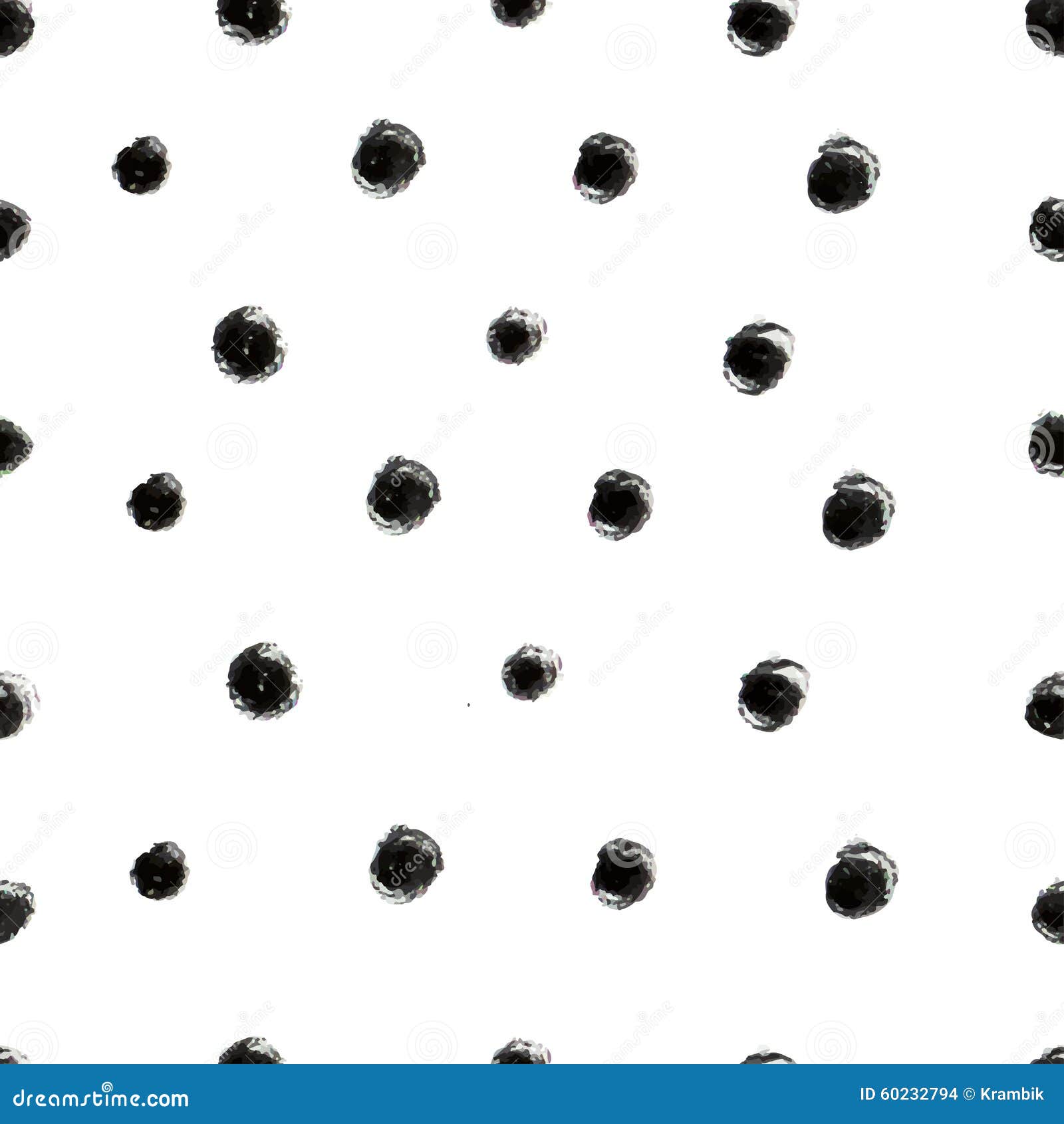 Abstract Black Ink Polka Dot Pattern Stock Vector - Illustration of ...