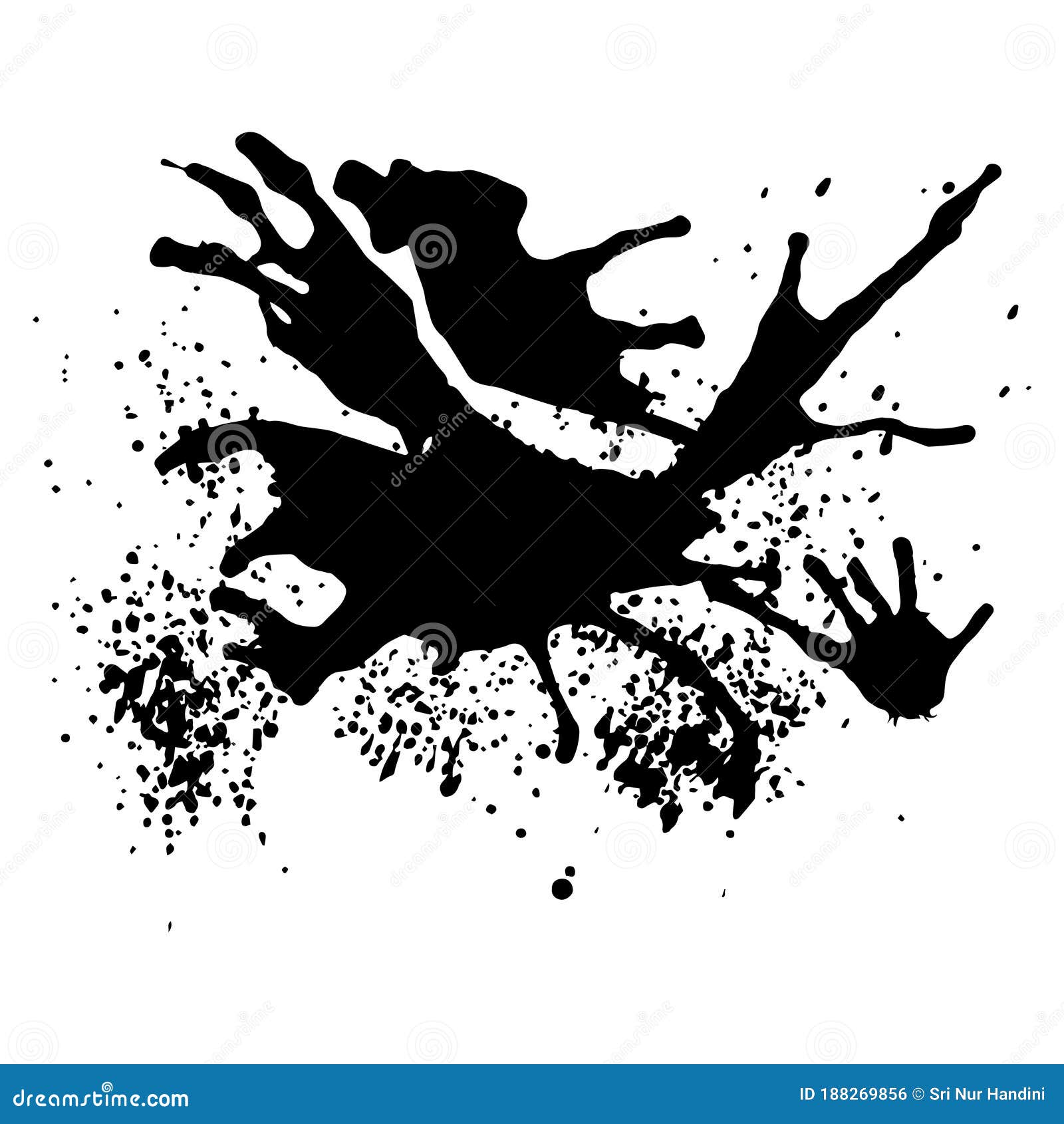 Abstract Black Ink Splatter Background Stock Vector - Illustration of ...