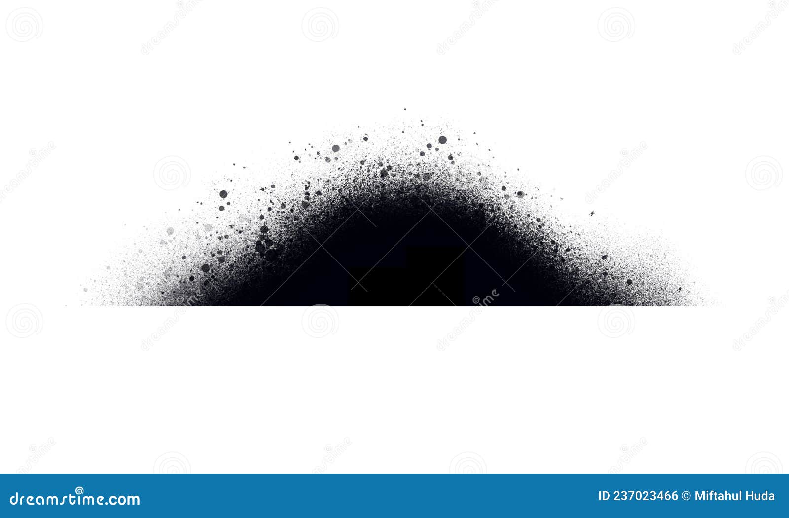The Abstract Black Ink Sprayed on a White Background Stock Illustration ...