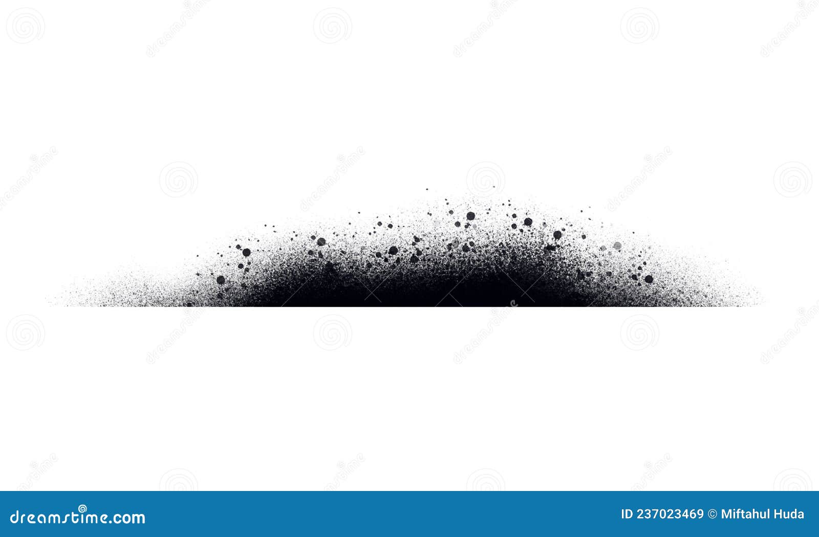 The Abstract Black Ink Sprayed on a White Background Stock Illustration ...