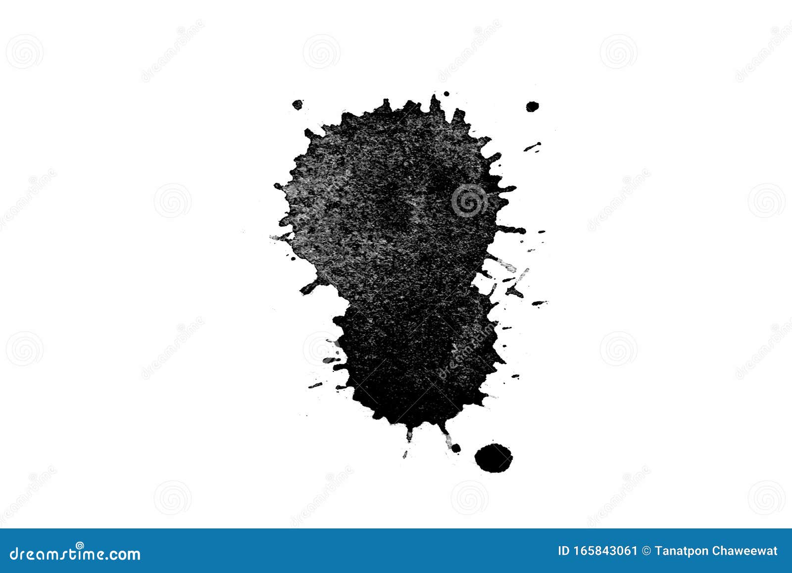 Abstract Black Ink Texture Japan Style on a White Background Stock ...