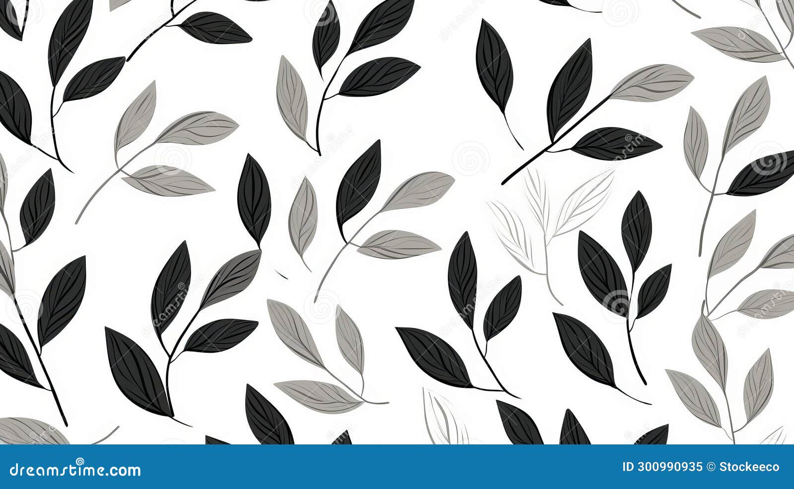 Abstract Black Leaves Pattern: Ephemeral Minimalism by Alex Katz Stock ...