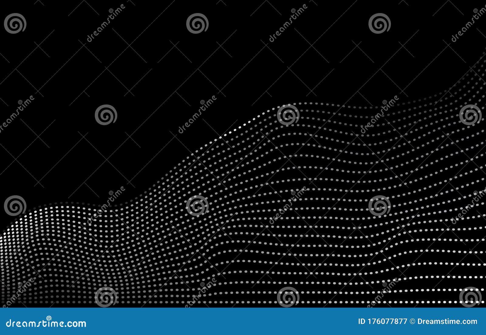Abstract Black Lines Dark Background Waves Stock Vector - Illustration ...