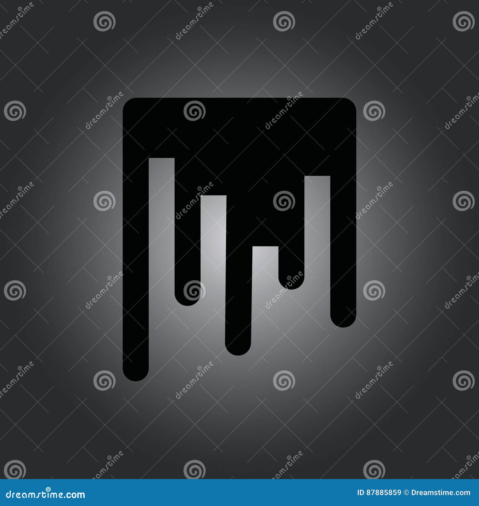 Abstract Black Logo Illustration Stock Vector - Illustration of logo ...