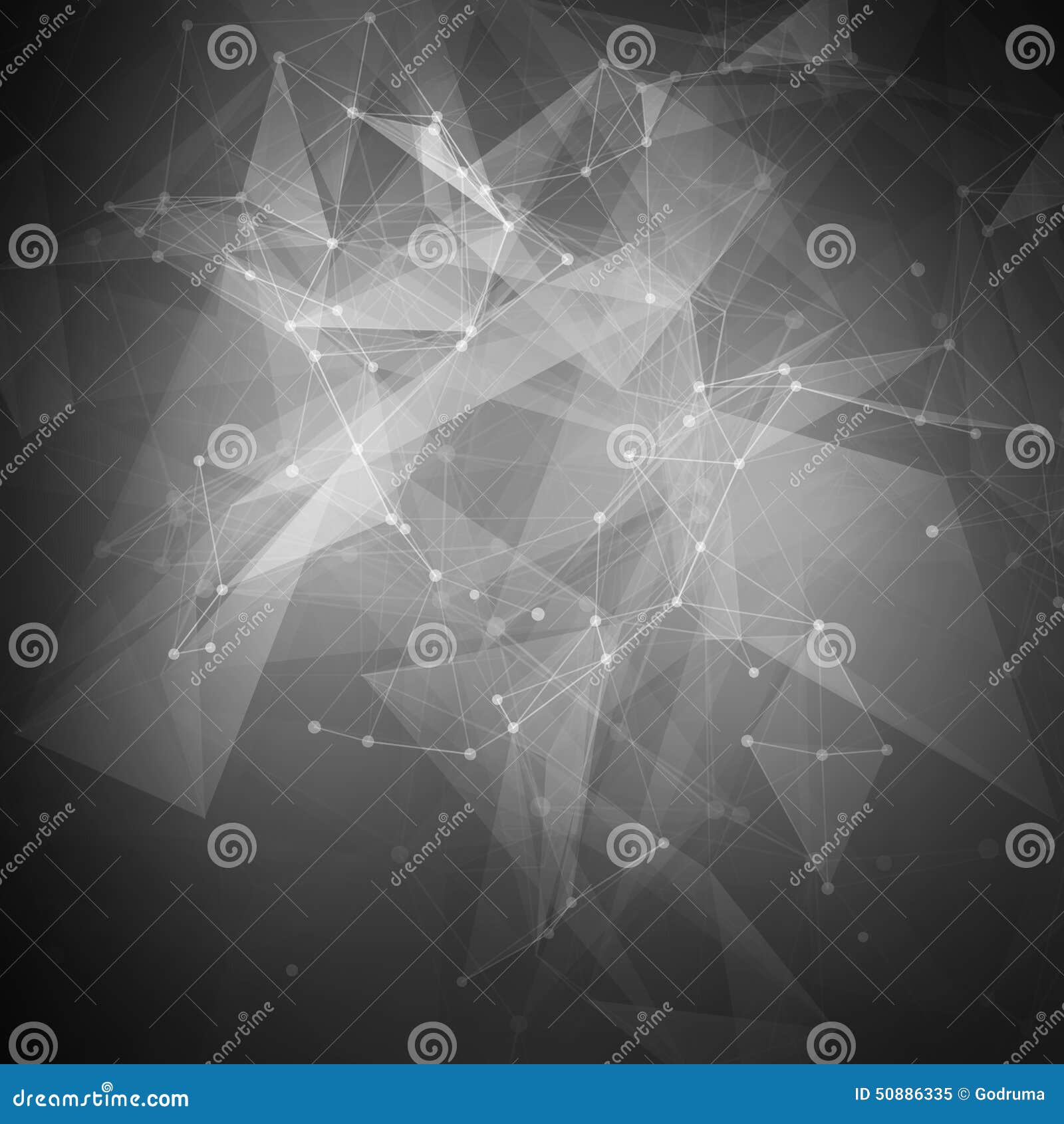 Abstract Black Low Poly Bright Technology Vector Stock Vector ...