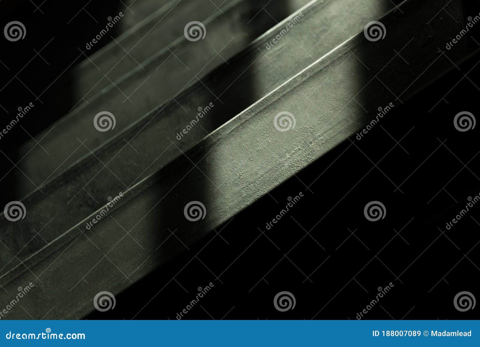 Abstract Black Metal Stair Shadow Architecture Background Stock Image ...