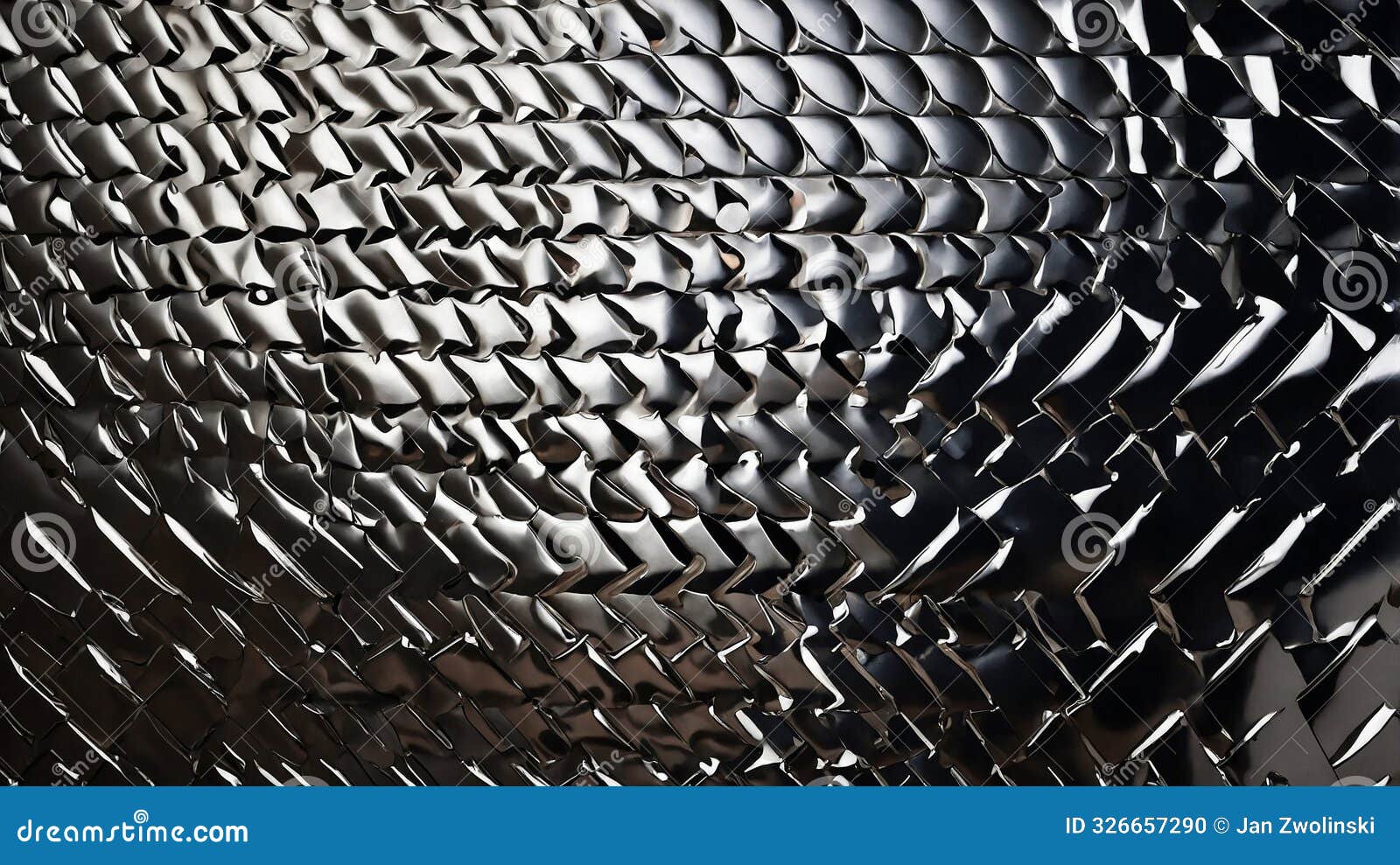 Abstract Black Metallic Pattern Made of Angular Shapes with Light ...