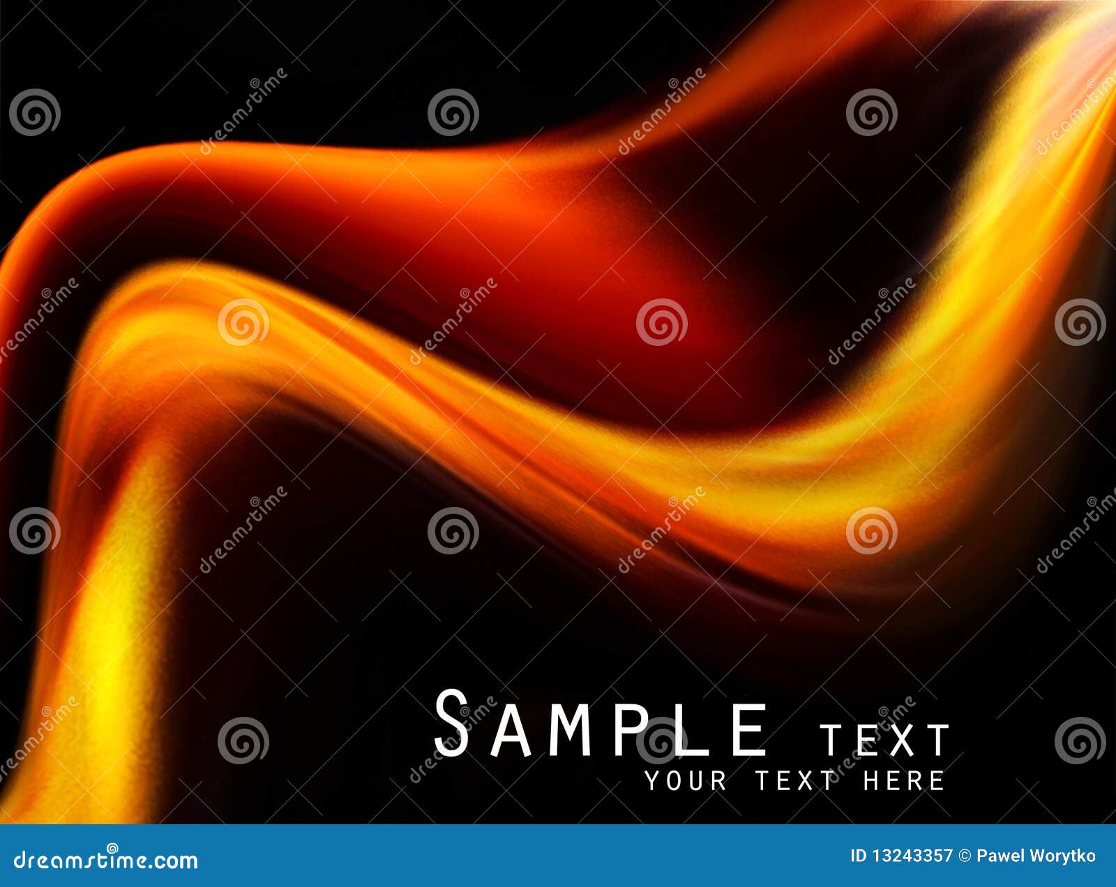 Orange Background With Soft Watercolor Paint Wash And Faded Vintage ...