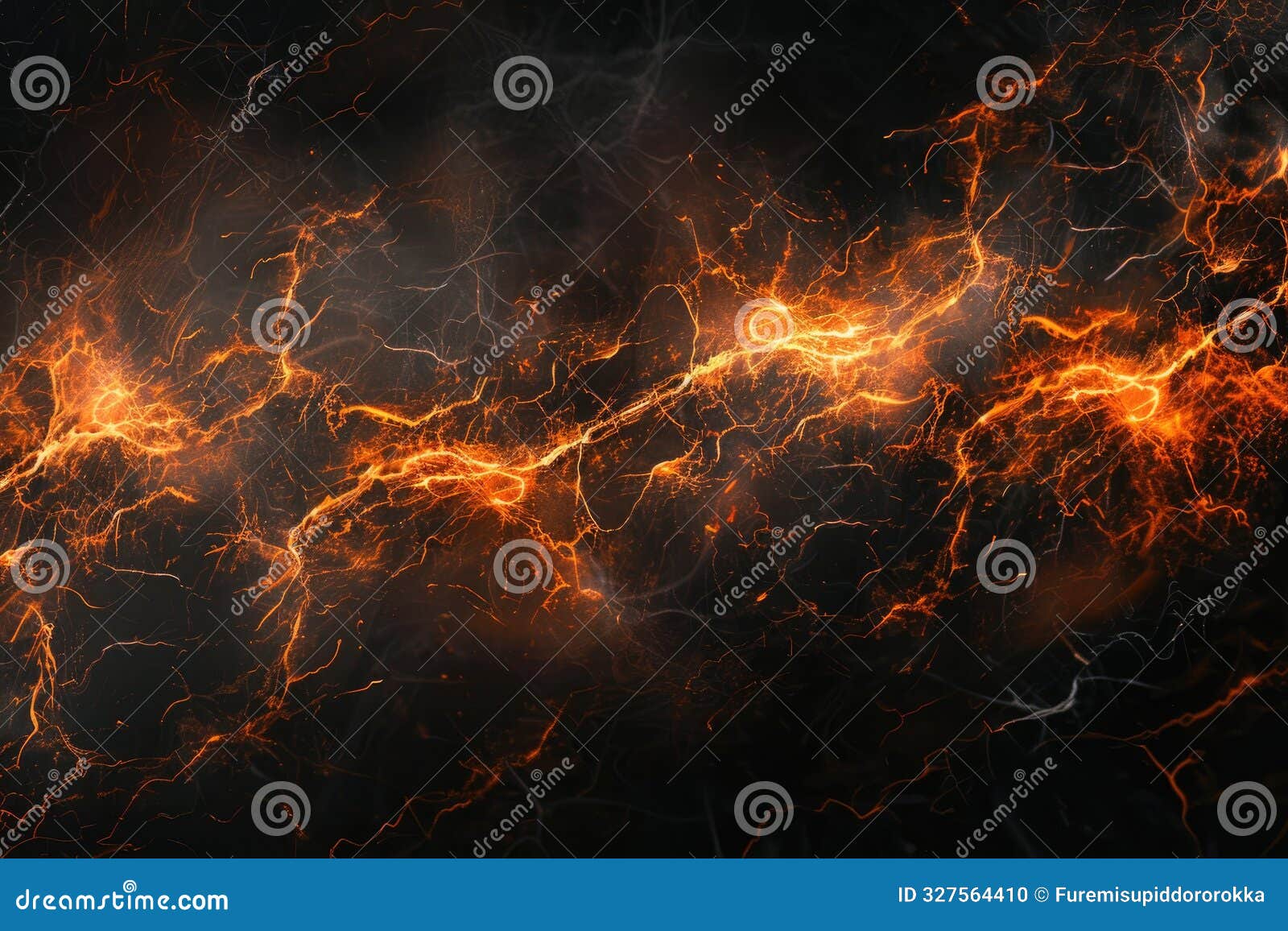 Abstract Black and Orange Background with Electric Currents Stock ...