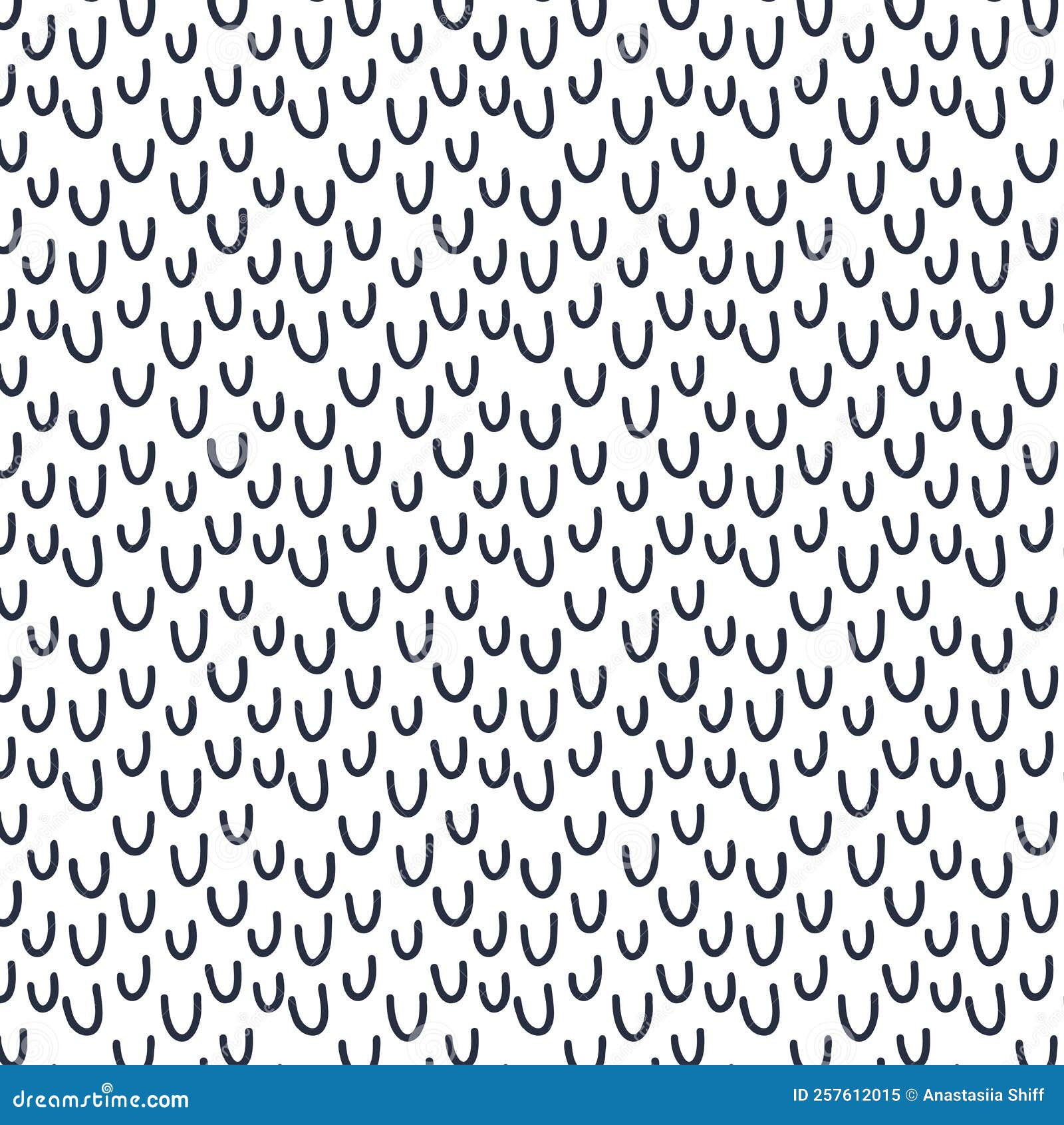 Abstract Black Outline Seamless Pattern. Stock Vector - Illustration of ...