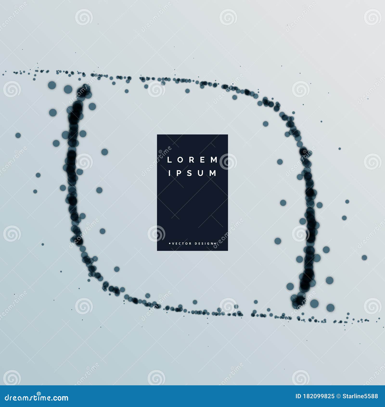 Abstract Black Particles Vector Background Stock Vector - Illustration ...