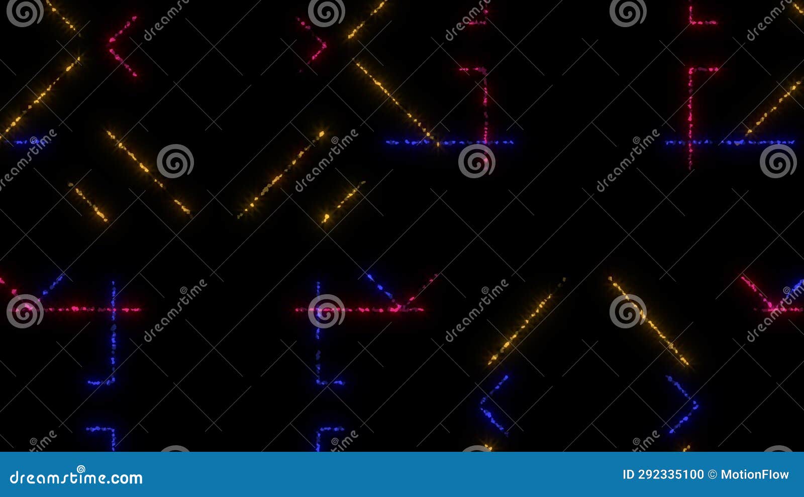 Geometric Pattern of Red, Blue, and Yellow Diagonal Lines on Black ...