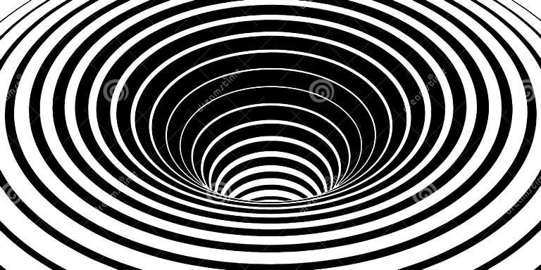 Abstract Black Radial Lines Group on White. Optical Texture Effect on ...