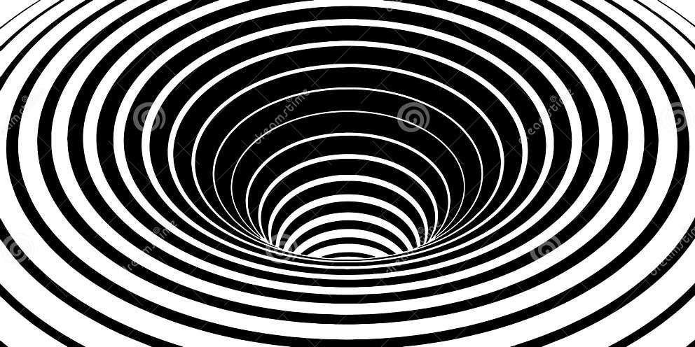 Abstract Black Radial Lines Group on White. Optical Texture Effect on ...