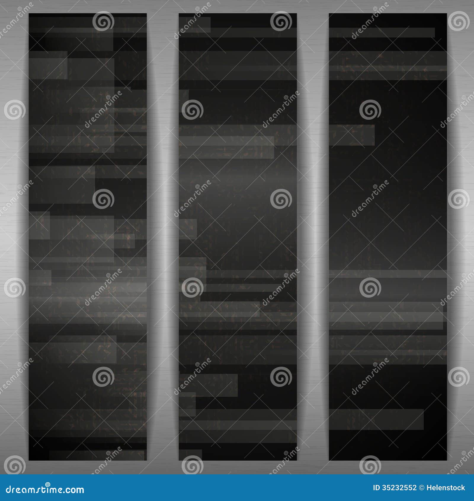 Abstract Black Rectangle Shapes Banner. Stock Vector - Illustration of ...