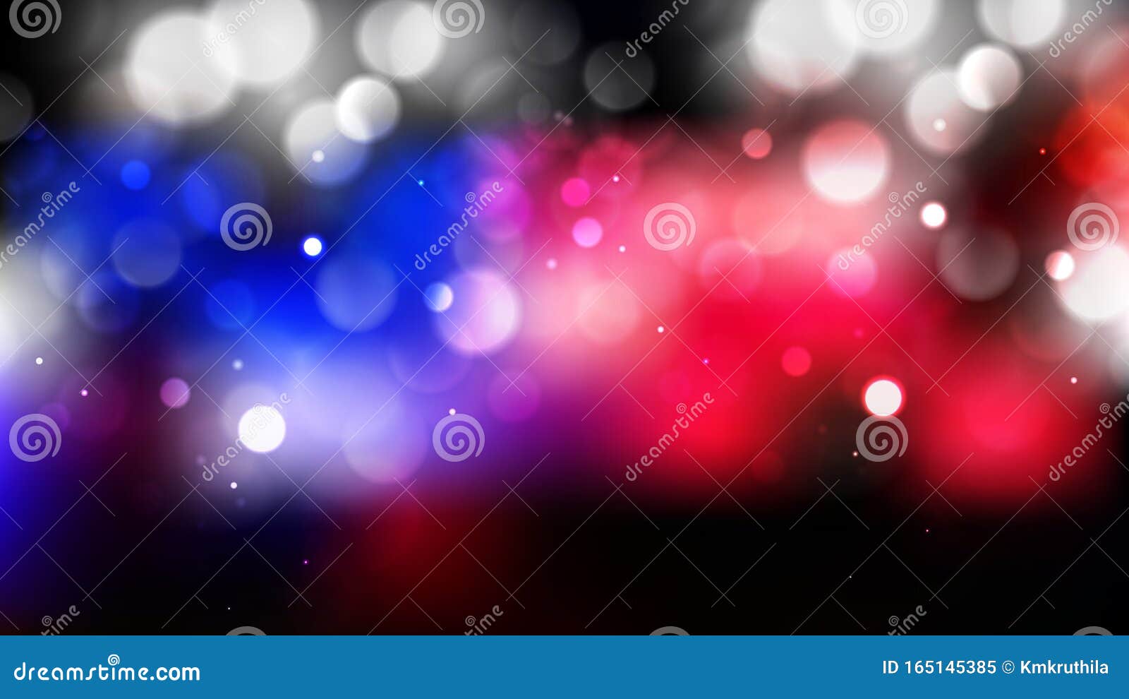 Abstract Black Red and Blue Bokeh Background Stock Vector ...