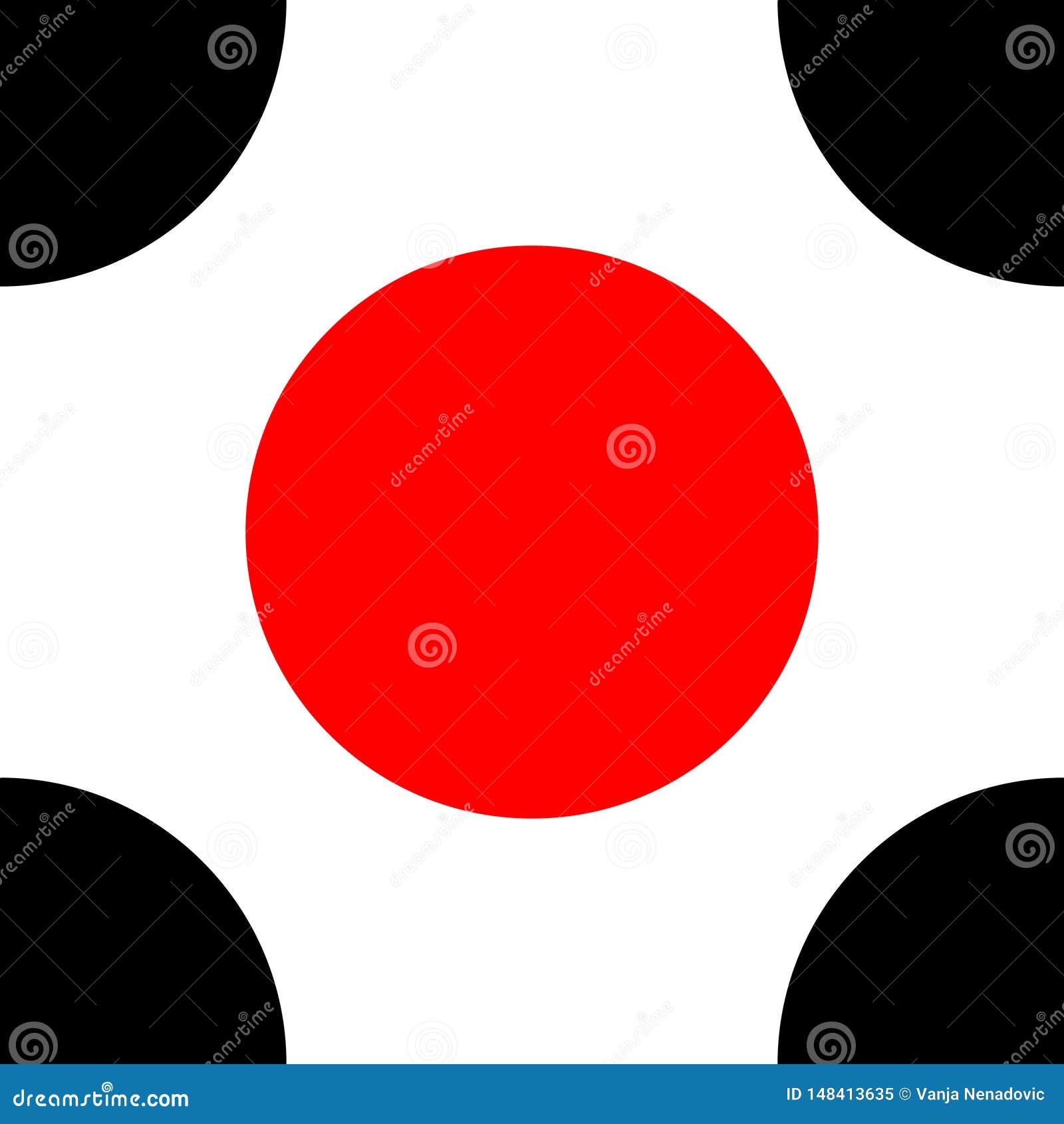 Abstract Black and Red Circle Pattern Background, Graphic Illustration ...