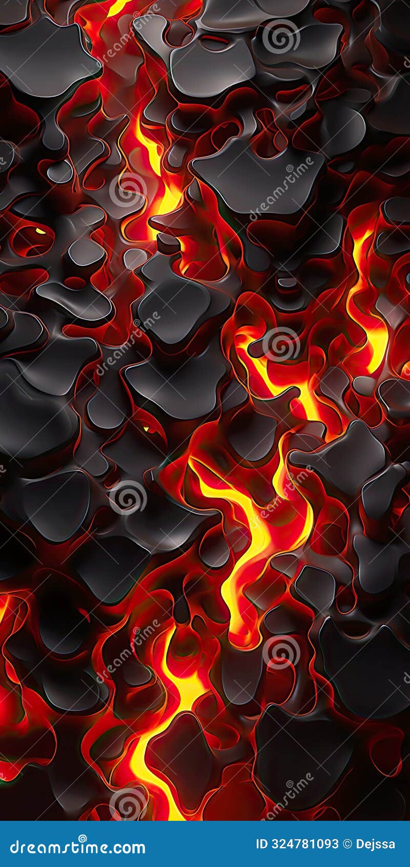 Abstract Black and Red Fiery Pattern. Modern Background Stock ...