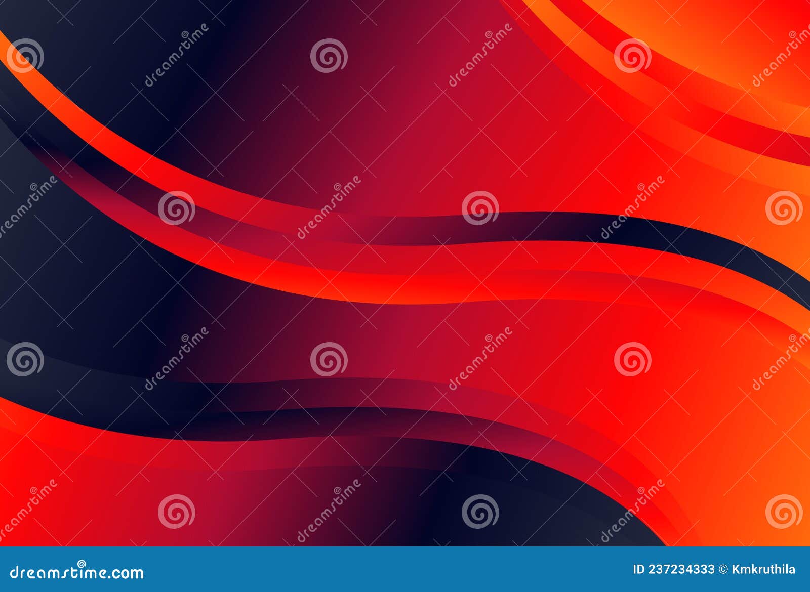 Abstract Black Red and Orange Gradient Wavy Background Vector Beautiful ...
