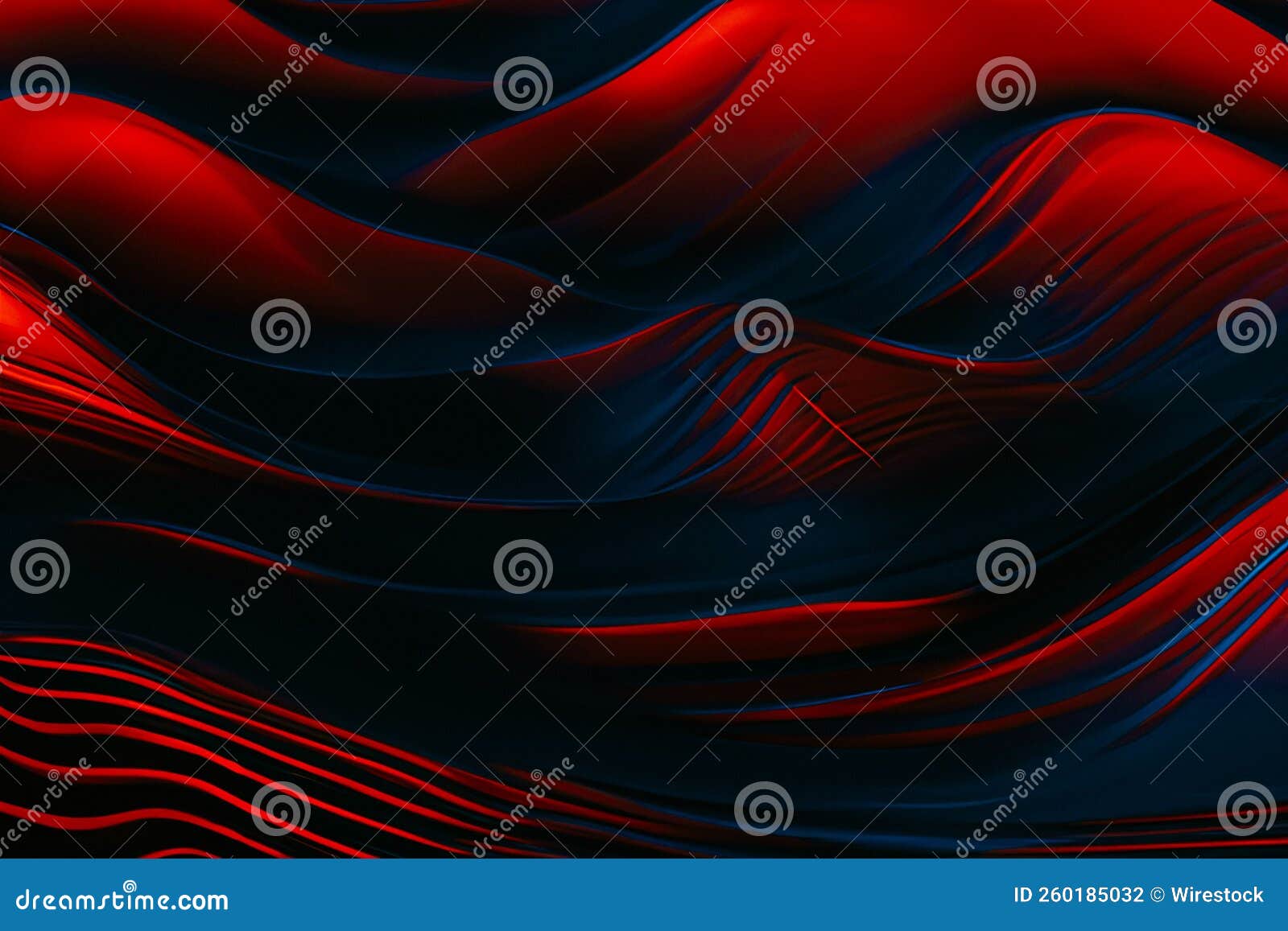 Abstract Black and Red Wavy Background Stock Illustration ...