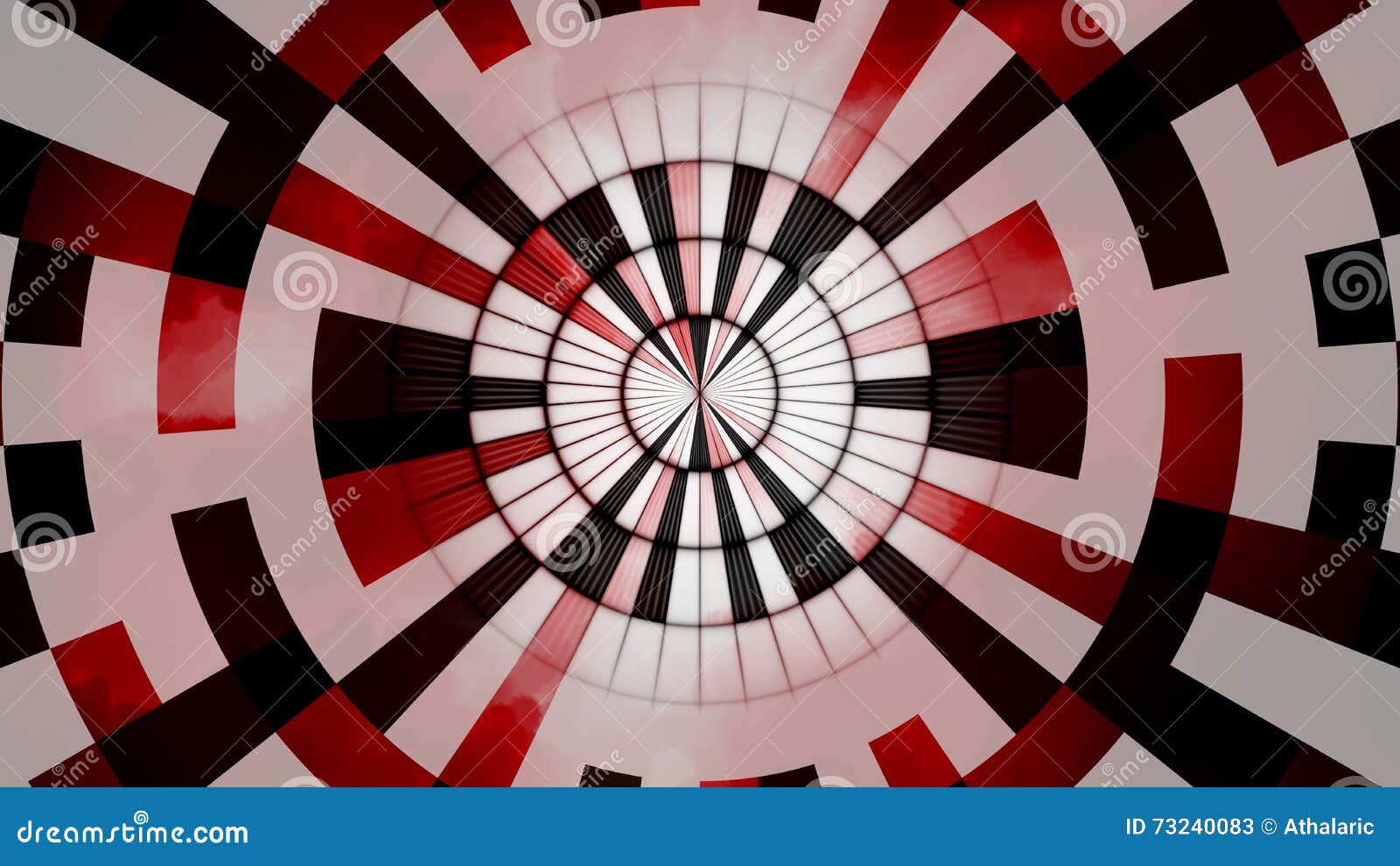 Abstract Black Red White Round Background Stock Illustration ...