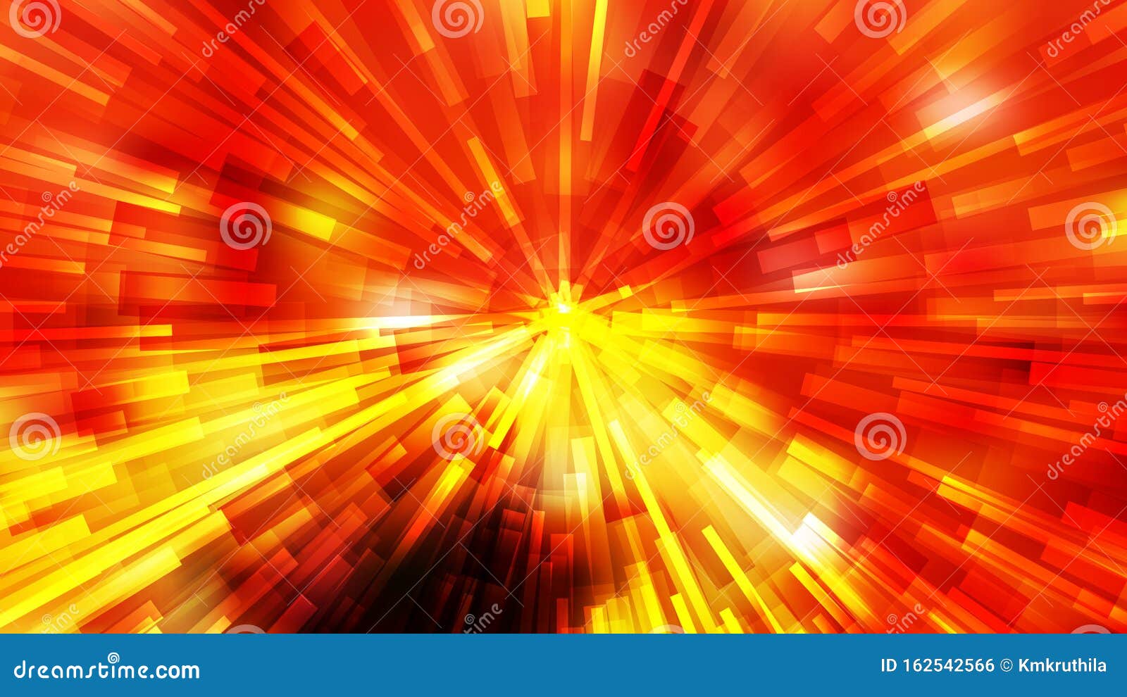 Abstract Black Red and Yellow Radial Stripes Background Stock Vector ...