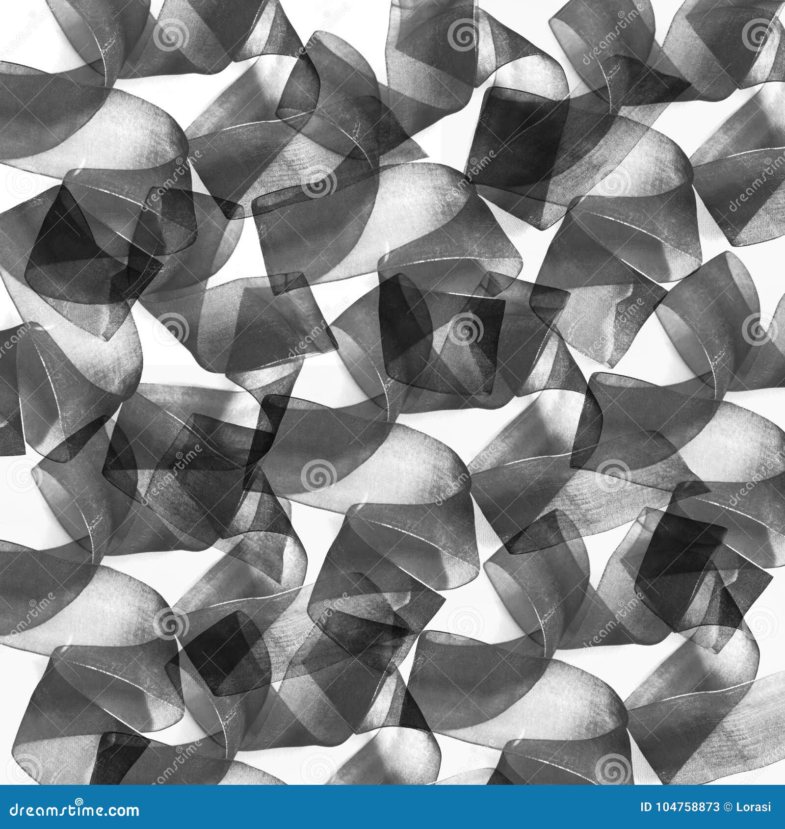 Abstract Black Ribbon Texture. Stock Illustration - Illustration of ...