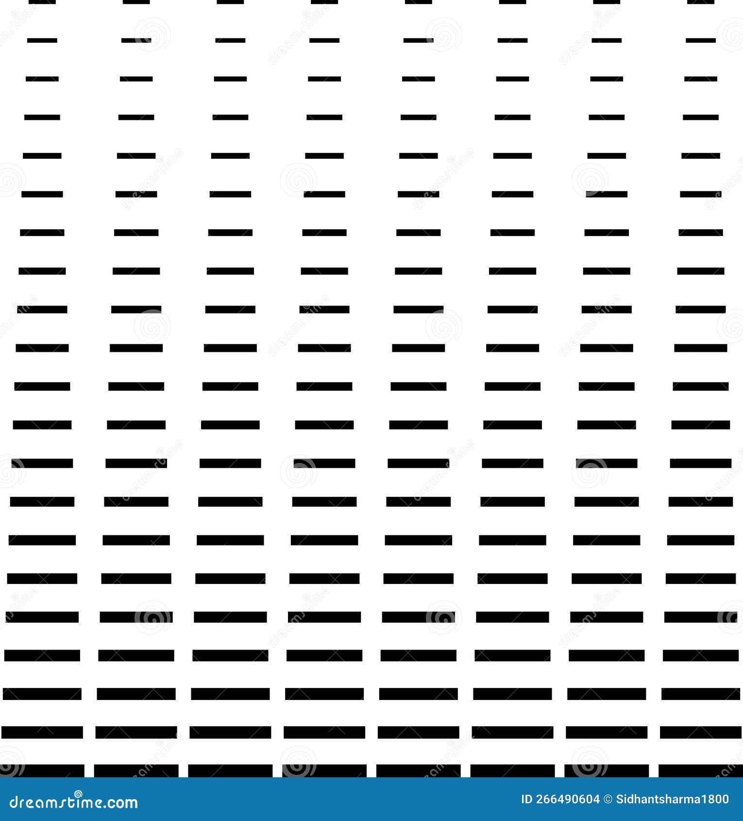 Abstract Black Seamless Gradation Scale Line Pattern on White ...