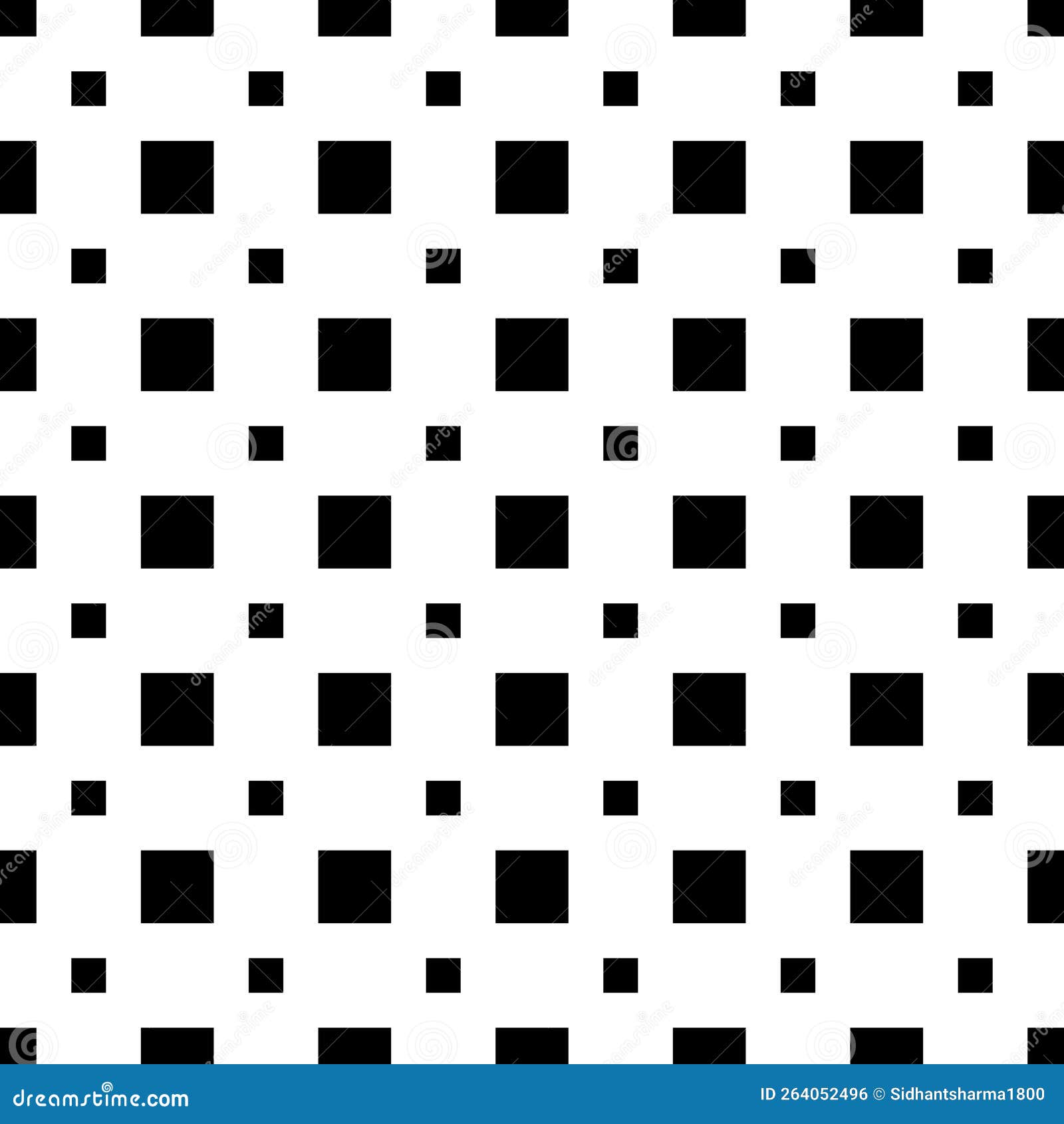 Abstract Black Seamless Squares Repeated Pattern Design on White ...