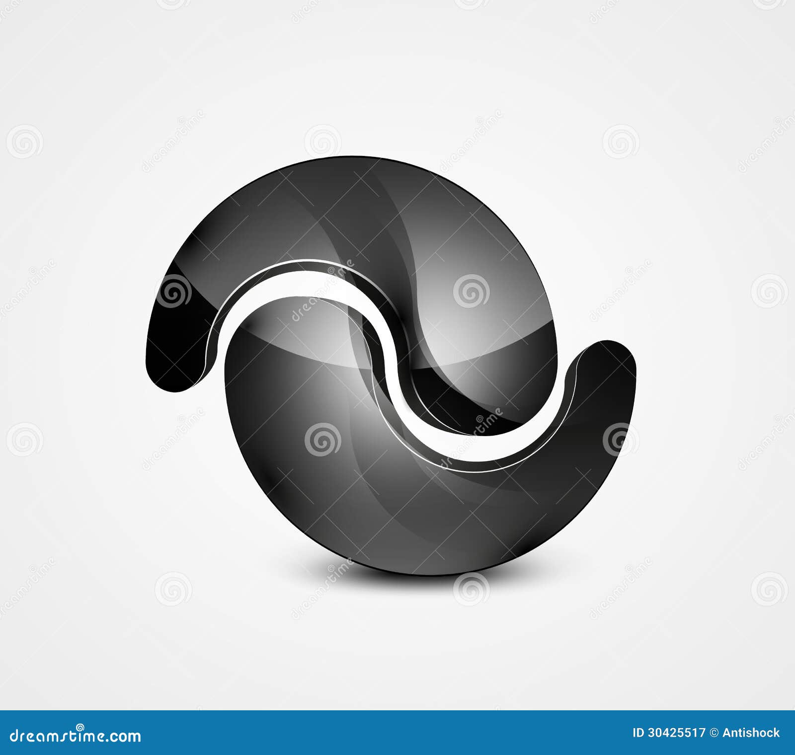 Abstract Black Shape Vector Business Symbol Stock Vector - Illustration ...