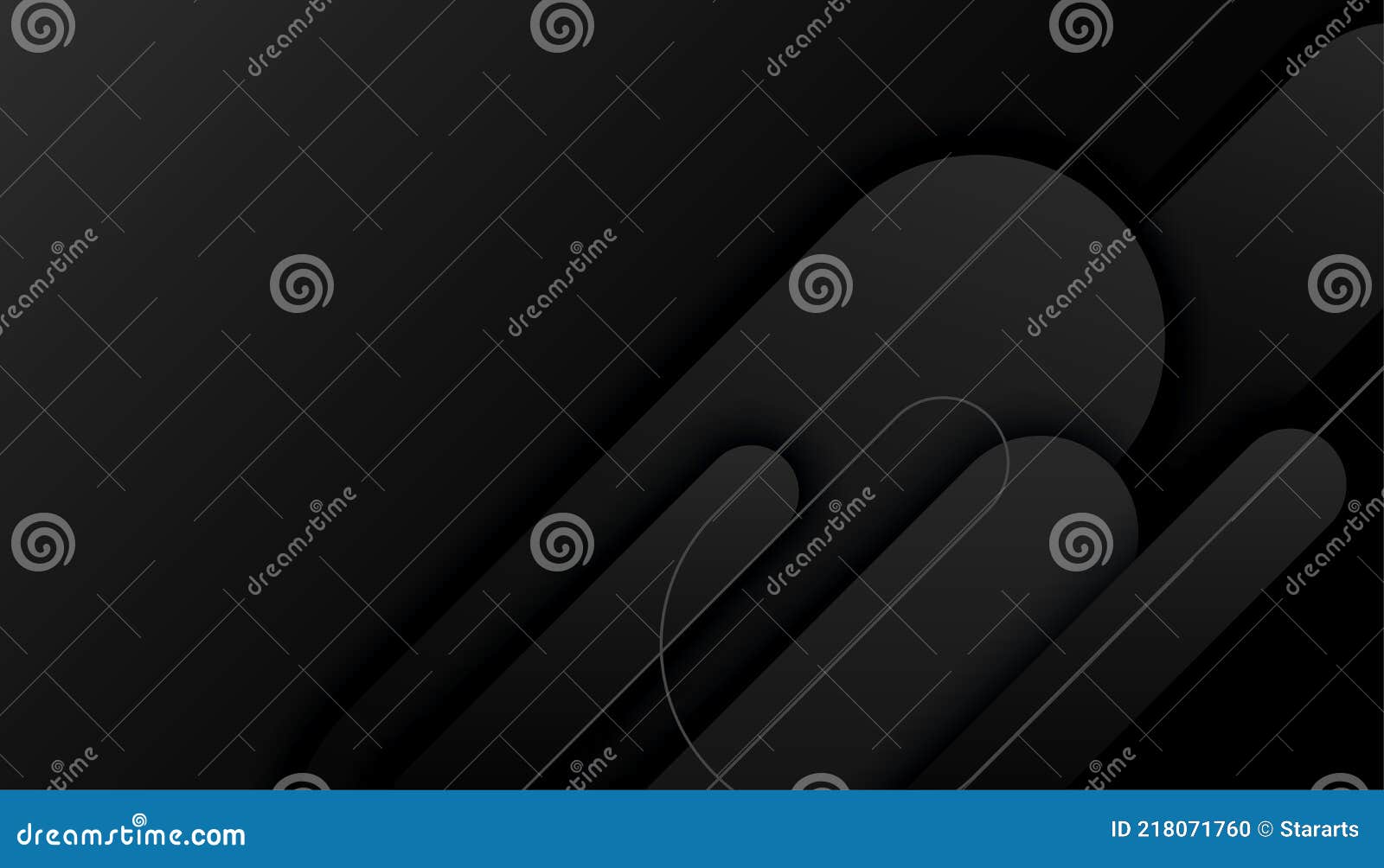 Abstract Black Shapes Background Design Stock Vector - Illustration of ...
