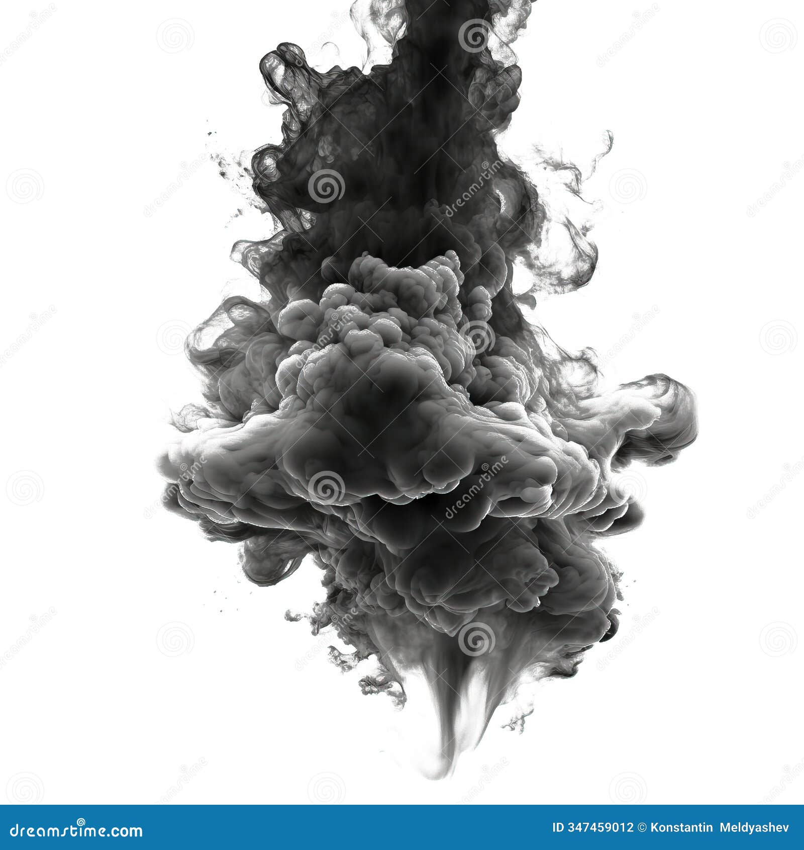 Abstract Black Smoke Explosion Effect Illustration Design on ...