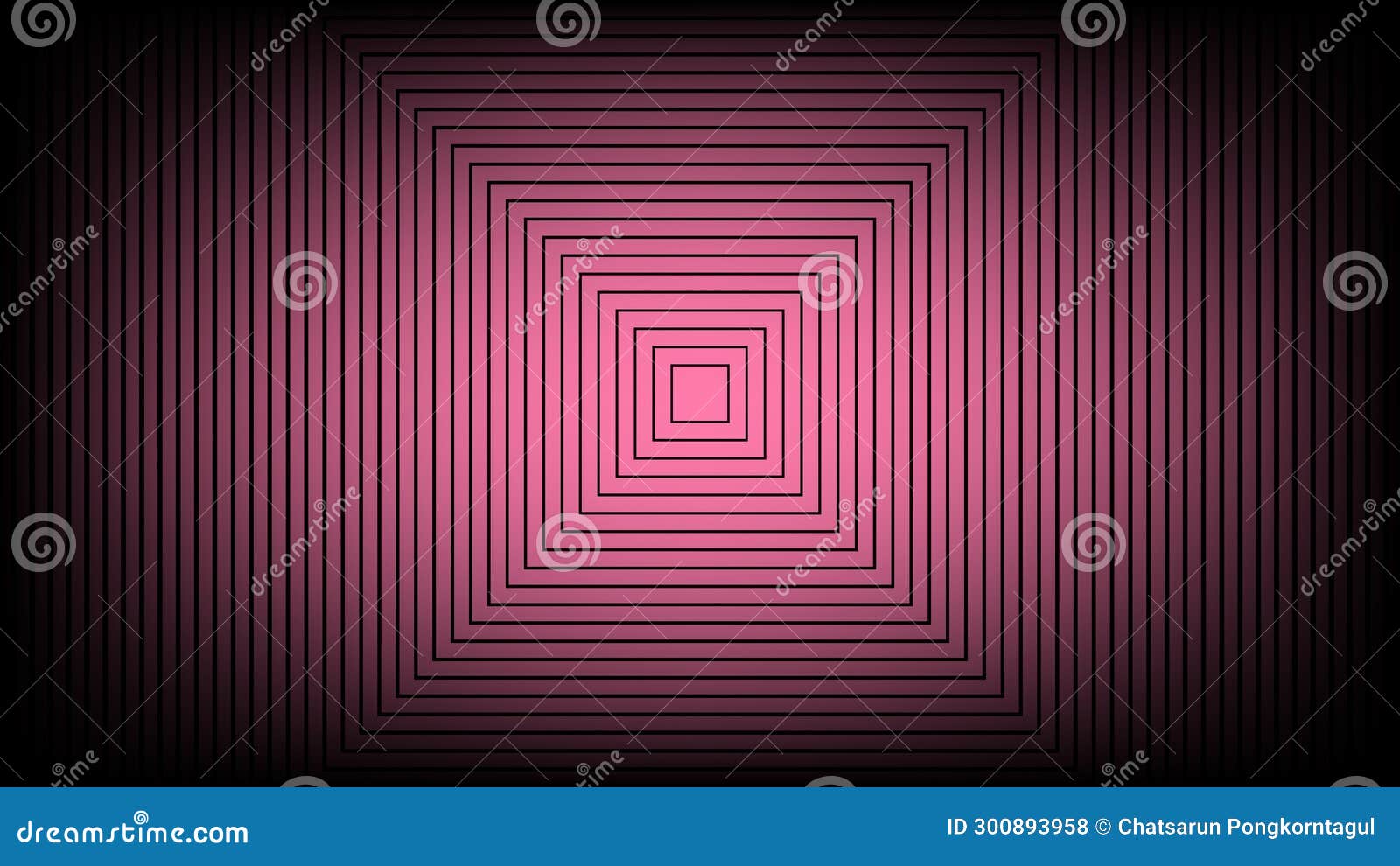 Abstract Black Square Effect Lines Pattern on Pink Background Stock ...