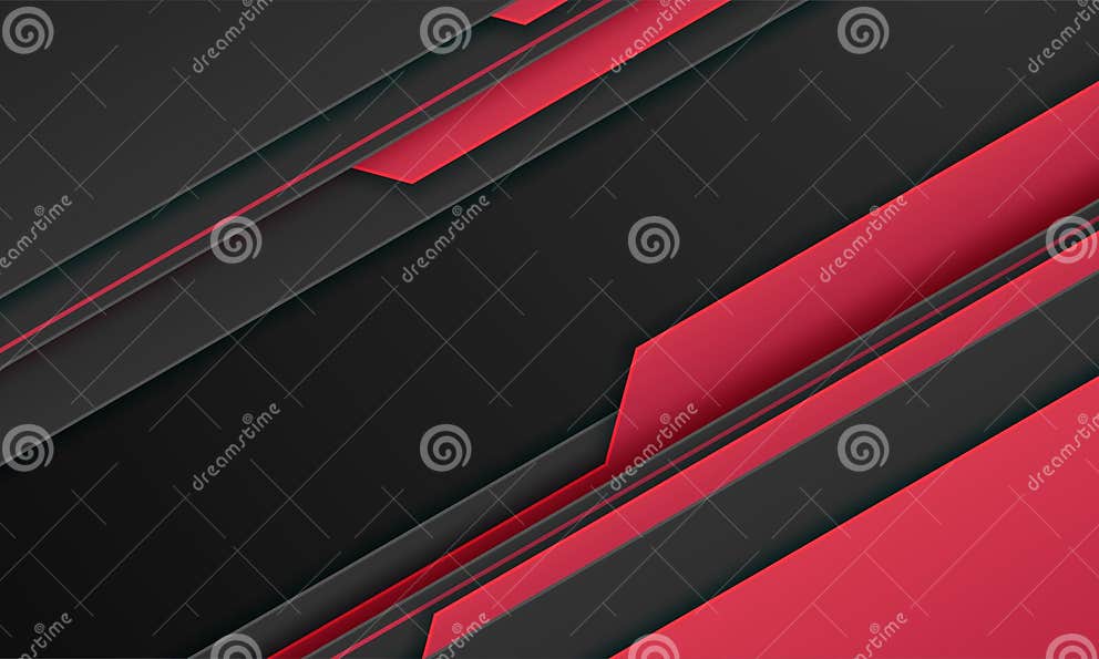 Abstract Black Technology Concept Design Stock Vector - Illustration of ...