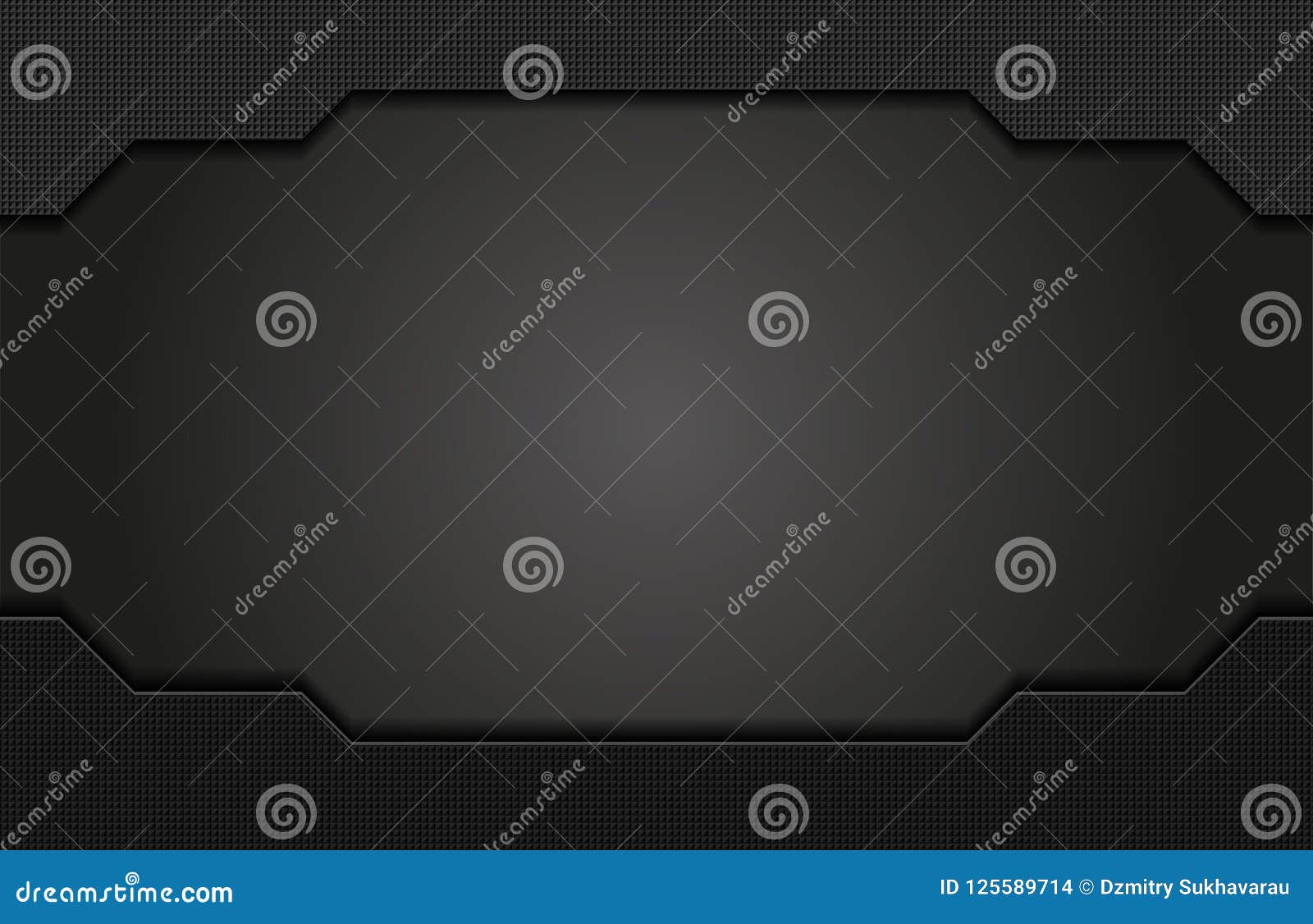 Abstract Black Technology Concept Design. Stock Illustration ...