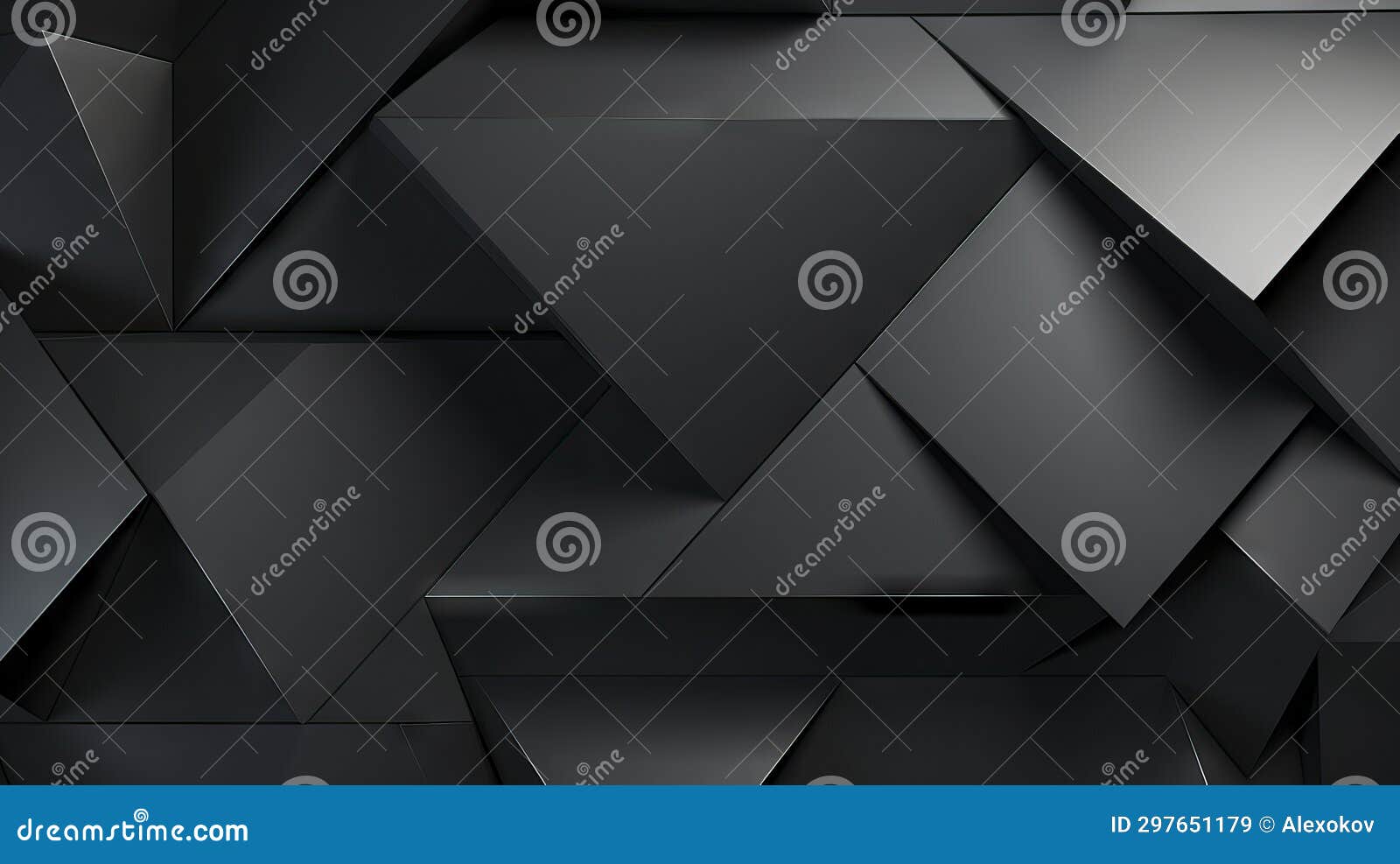 Abstract Black Triangle Background. 3d Rendering, 3d Illustration Stock ...
