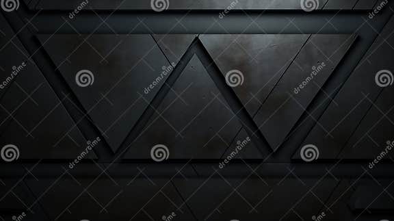 Abstract Black Triangle Background, Grunge Texture. Generative AI Stock ...