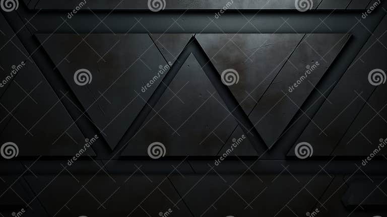 Abstract Black Triangle Background, Grunge Texture. Generative AI Stock ...