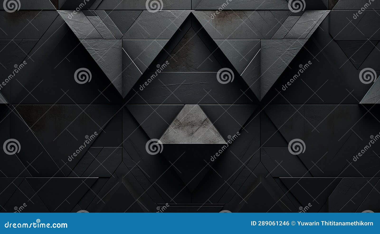 Abstract Black Triangle Background, Grunge Texture. Generative AI Stock ...