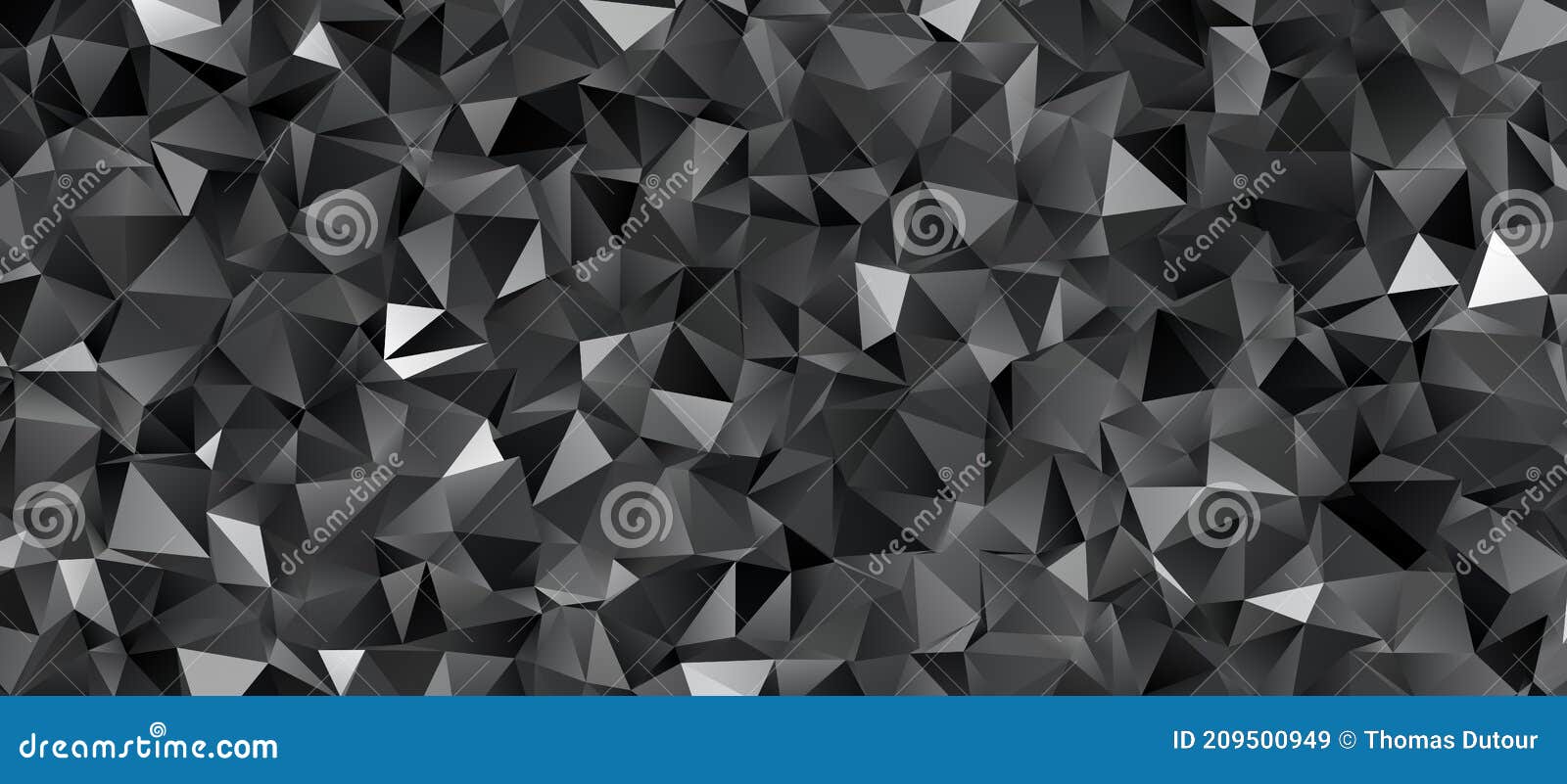Abstract Black Triangle Background, Low Poly Pattern Stock Image ...