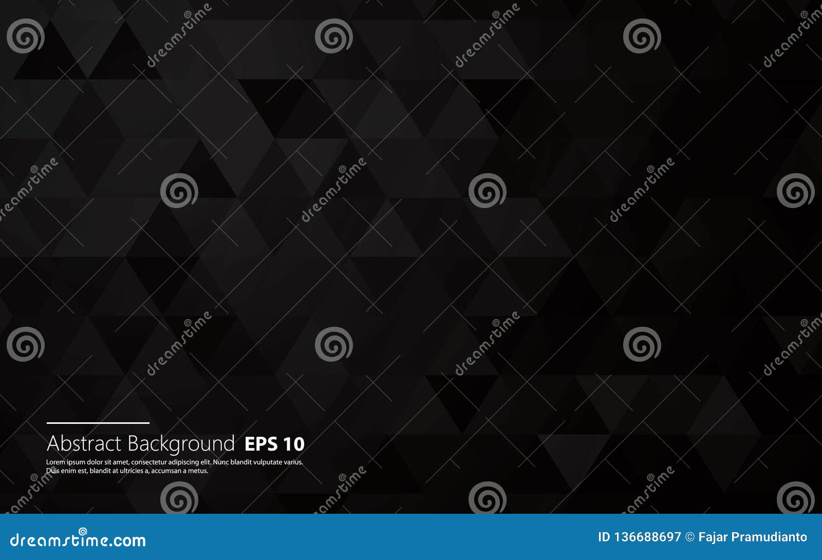 Abstract Black Triangle Geometric Background Vector . Minimal Concept ...