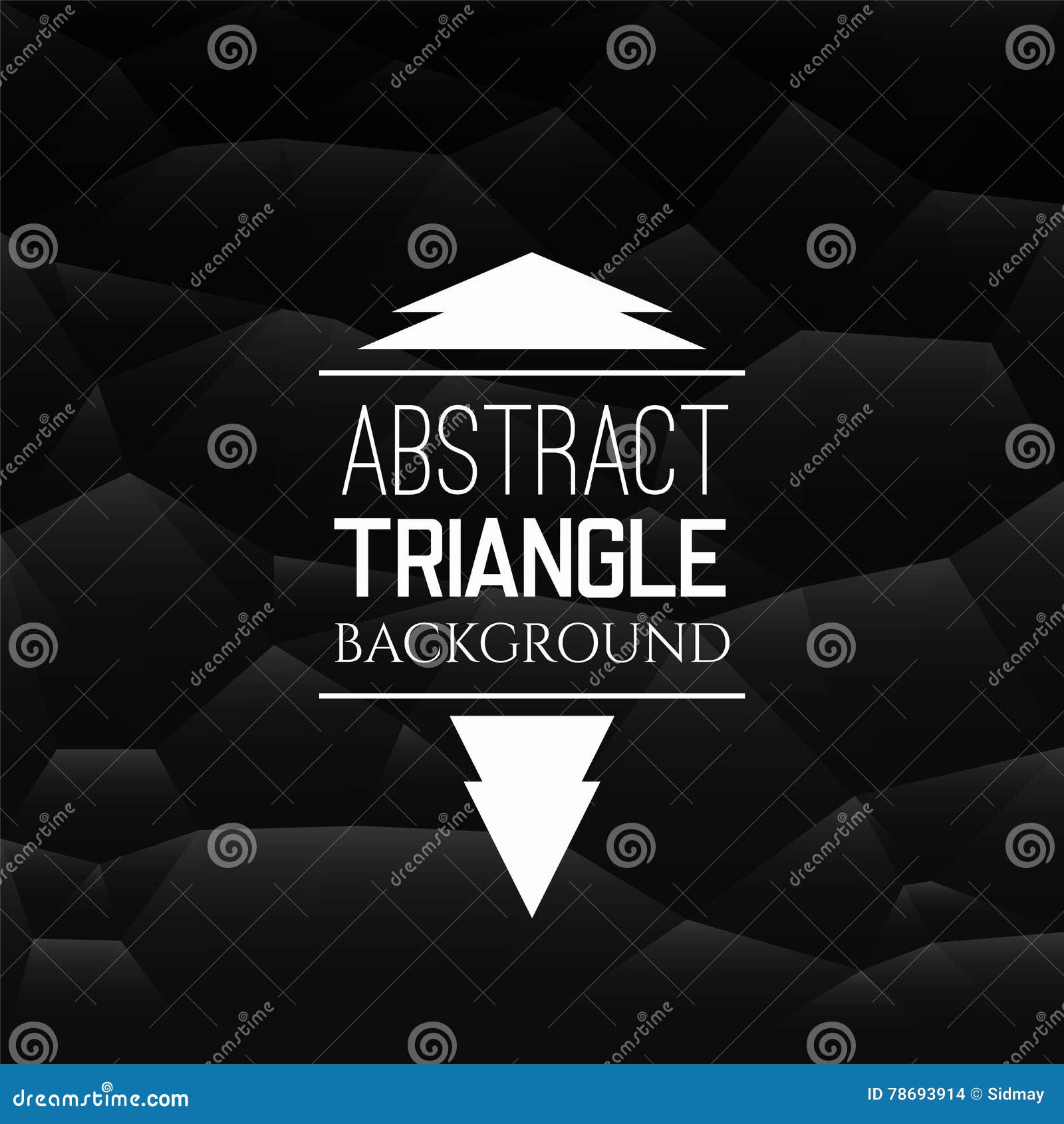 Abstract Black Triangle Pattern Stock Vector - Illustration of creative ...