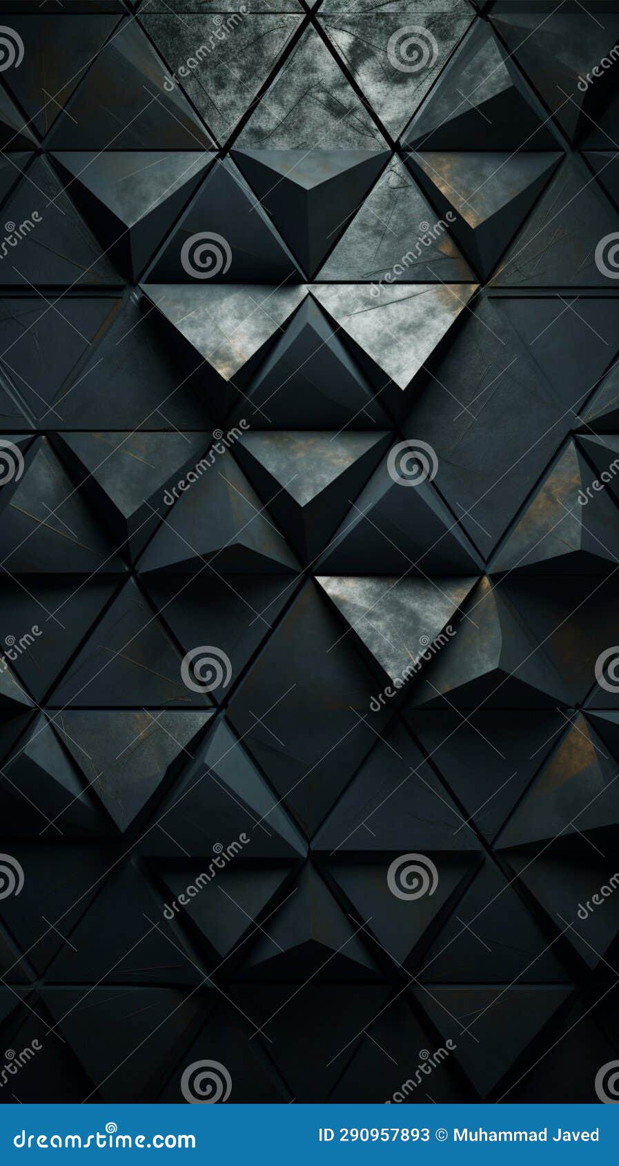 Abstract Black Triangles on Grunge Surface for Design Stock ...