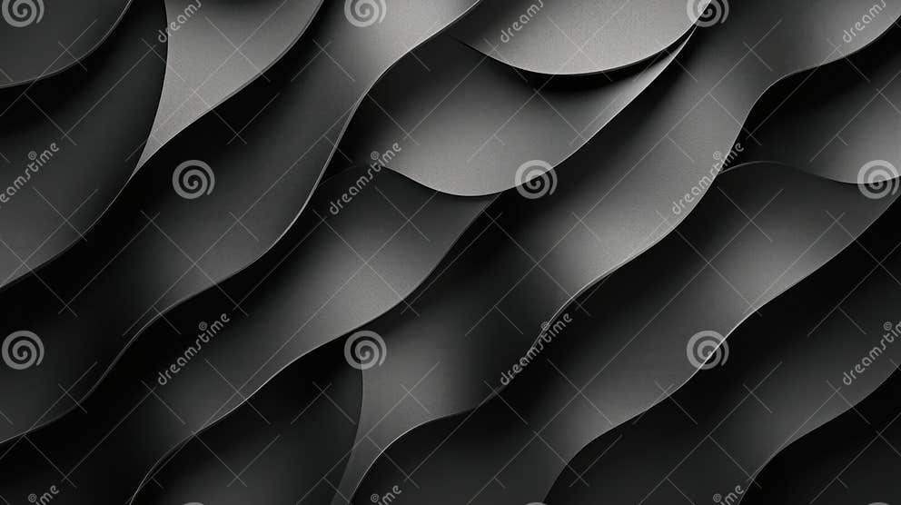 Abstract Black Wave Pattern, Smooth Curves, Modern Design, Textured ...