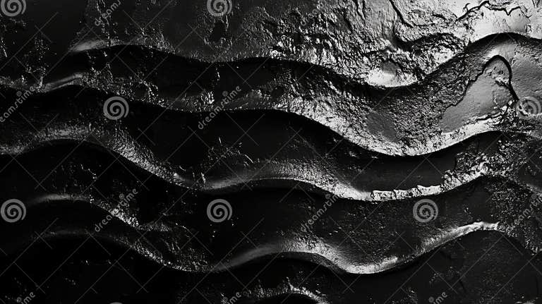 Abstract Black Wave Texture Background Design Stock Illustration ...