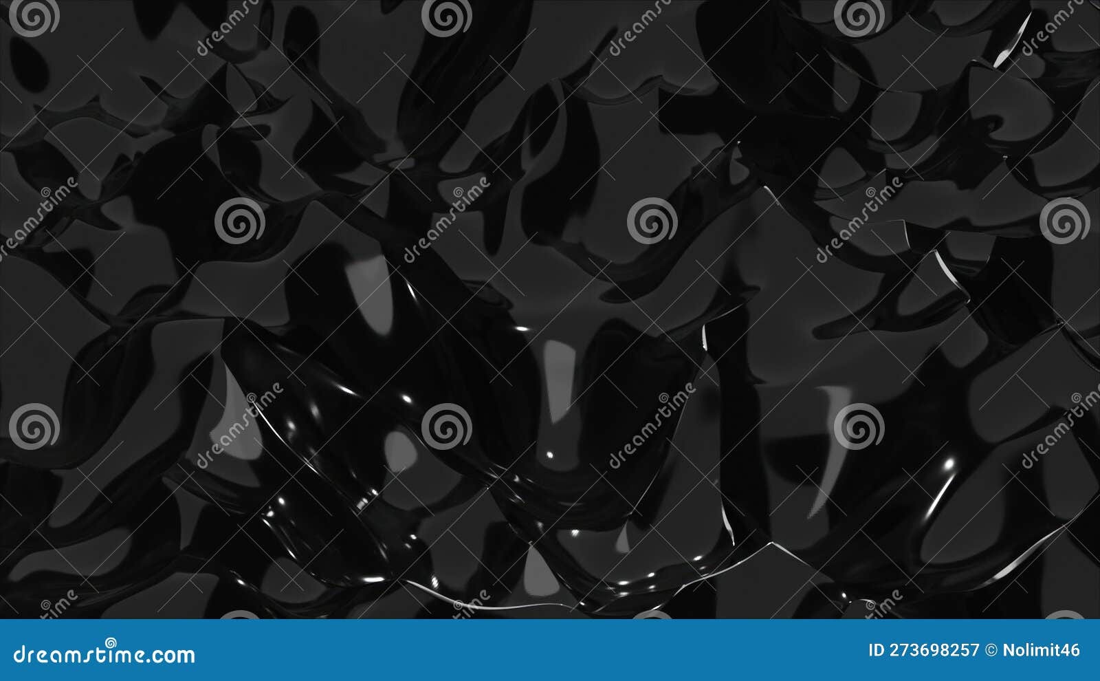 Abstract black waves stock illustration. Illustration of crumpled ...