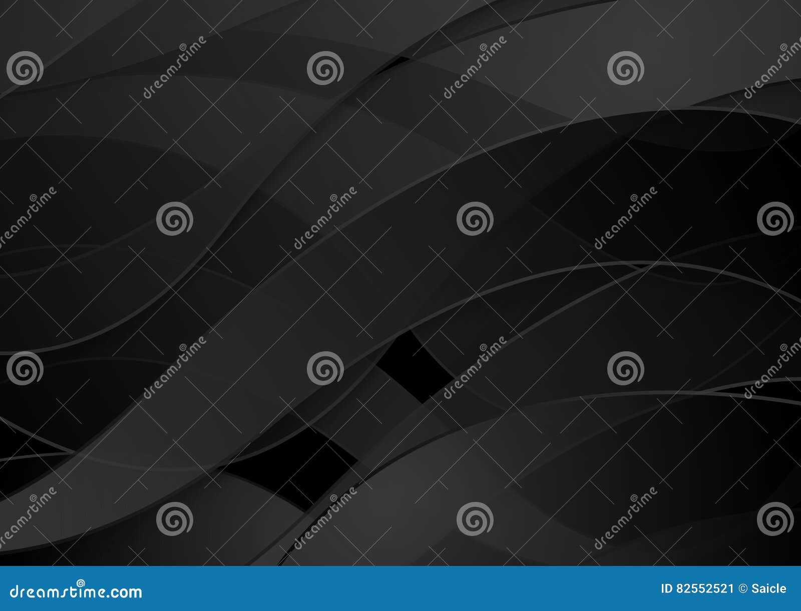 Abstract Black Waves Vector Background Stock Vector - Illustration of ...