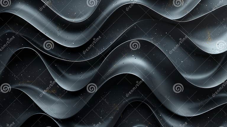 Abstract Black Wavy Pattern Background, Representing Modern Design and ...